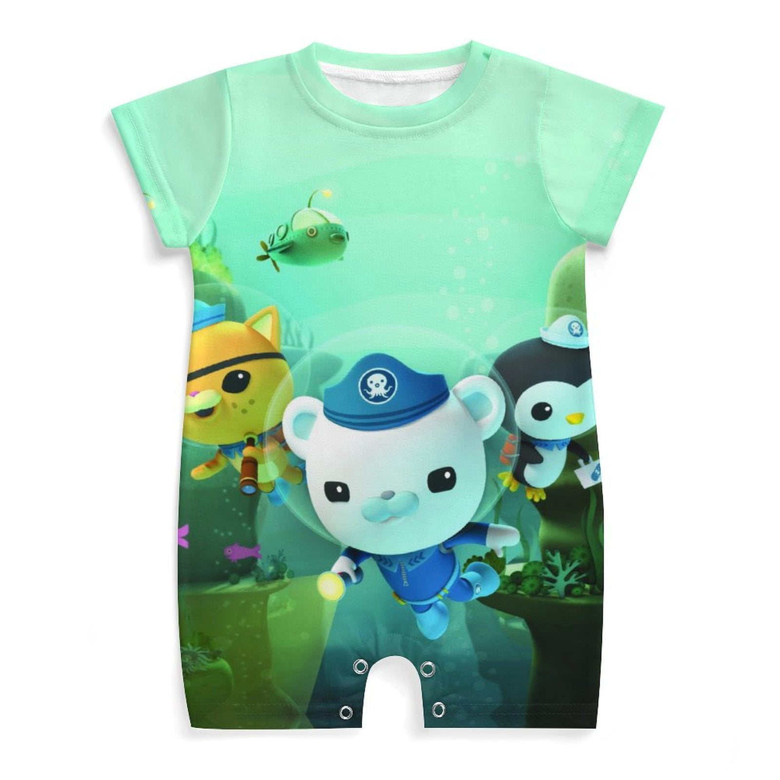 The Octonauts Baby Romper Short Sleeve Bodysuits Soft Rompers Summer ...