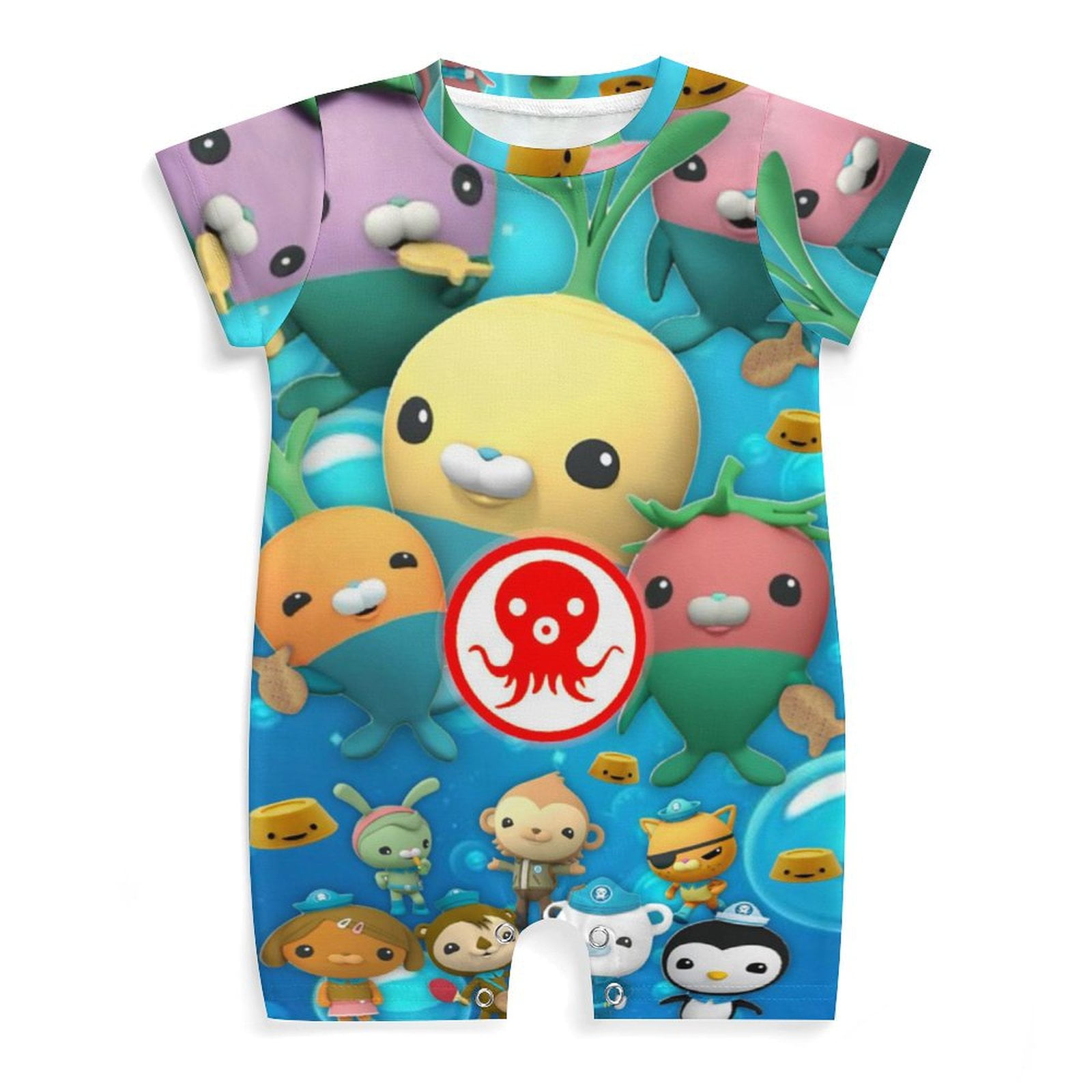 The Octonauts Baby Romper Short Sleeve Bodysuits Soft Rompers Summer ...