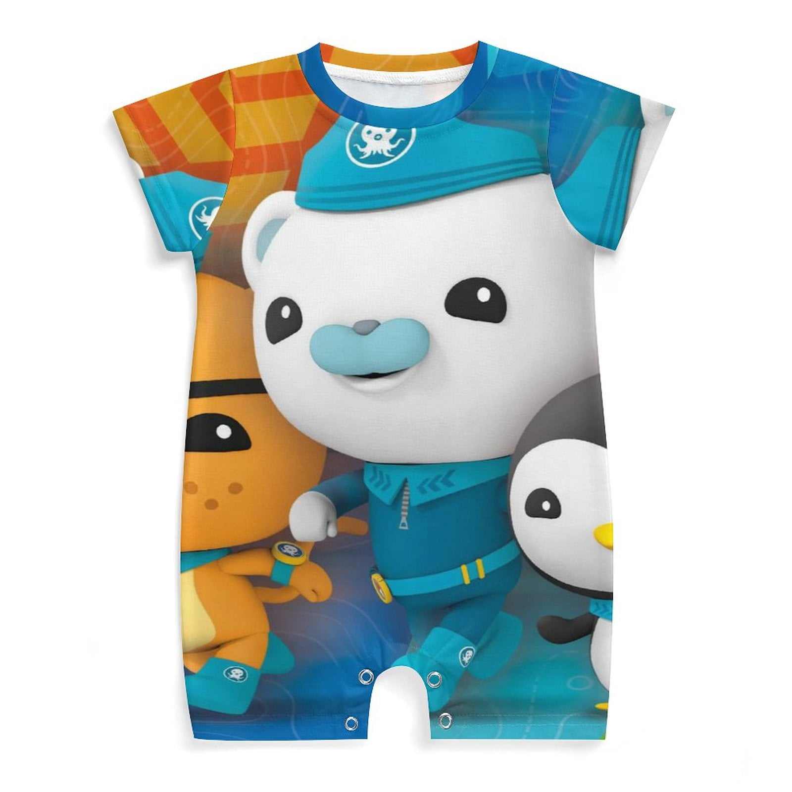 The Octonauts Baby Romper Short Sleeve Bodysuits Soft Rompers Summer ...
