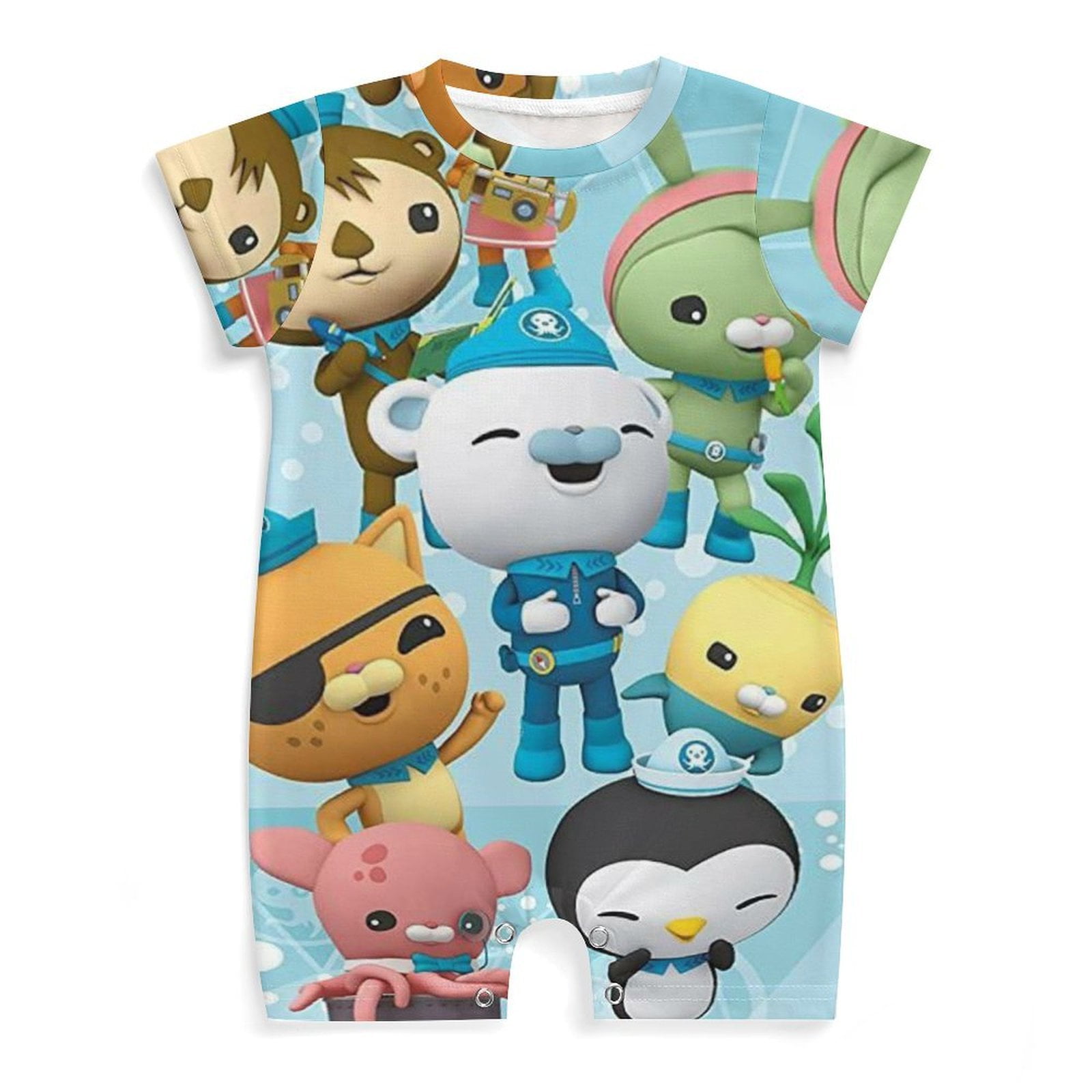 The Octonauts Baby Romper Short Sleeve Bodysuits Soft Rompers Summer ...