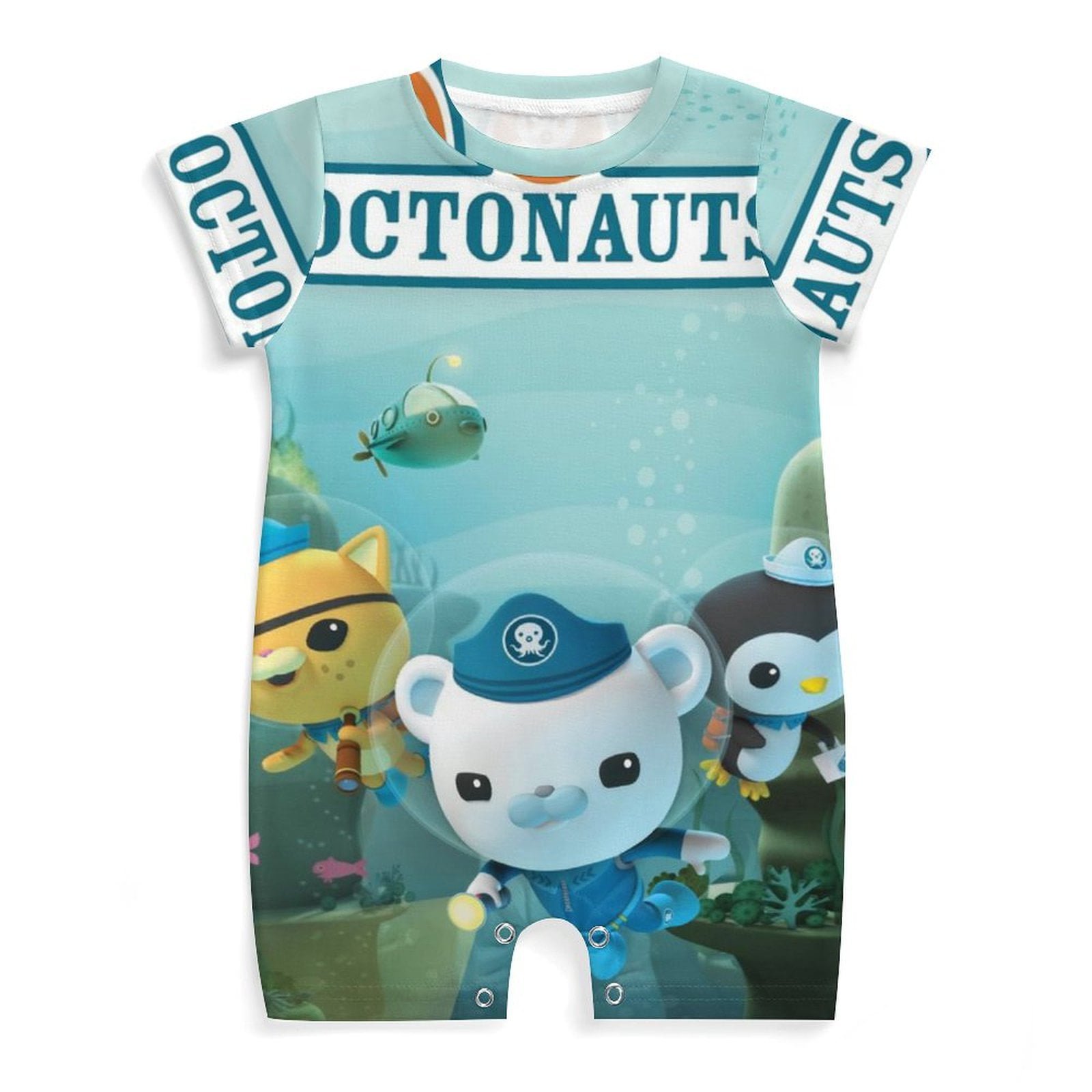 The Octonauts Baby Romper Short Sleeve Bodysuits Soft Rompers Summer ...