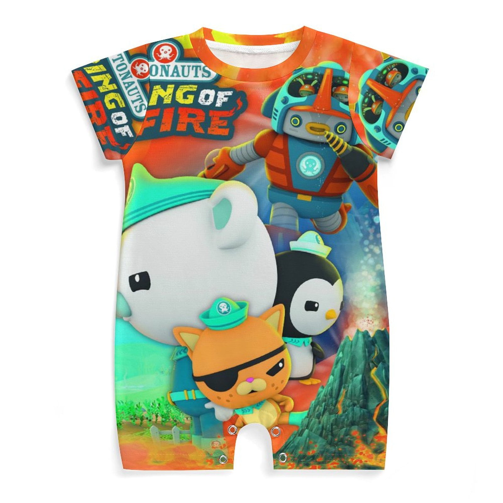 The Octonauts Baby Romper Short Sleeve Bodysuits Soft Rompers Summer ...