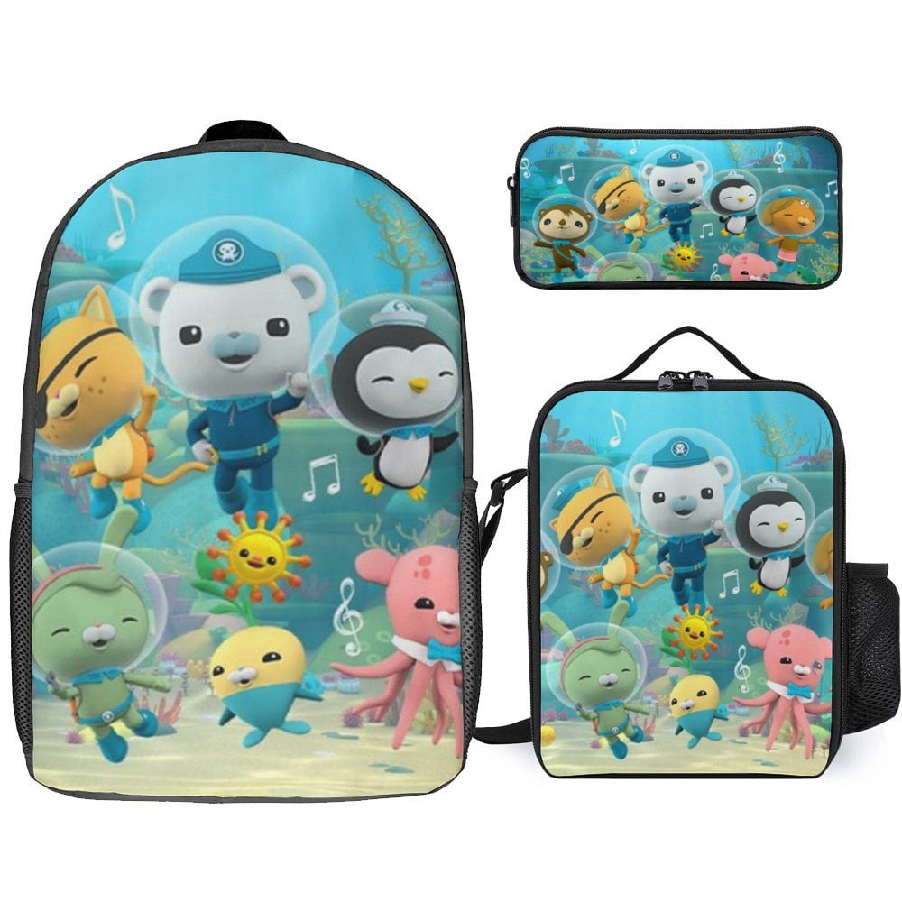 The Octonauts Backpack 3 Piece Set Travel Daypack Combination, Back to ...