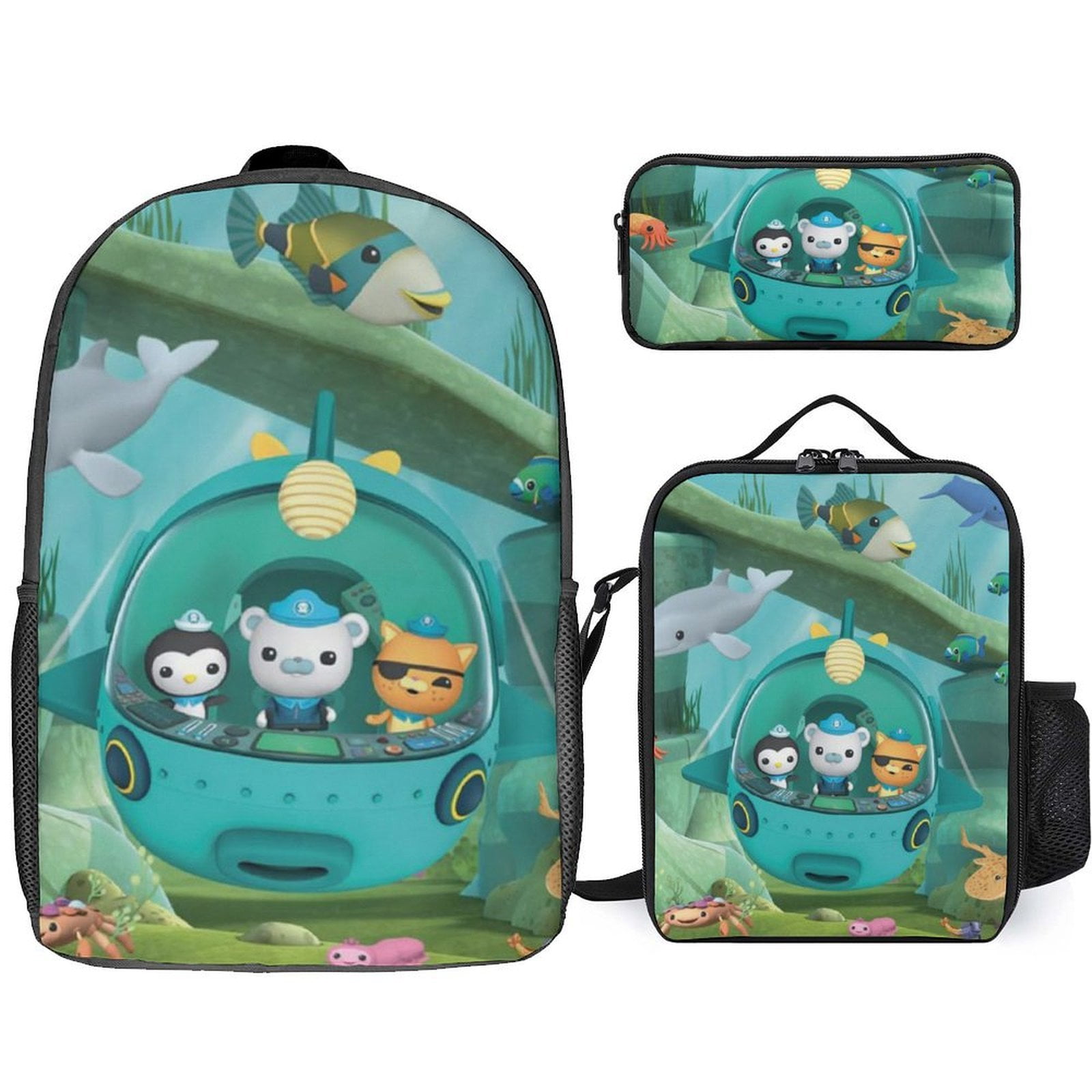The Octonauts Backpack 3 Piece Set Travel Daypack Combination, Back to ...