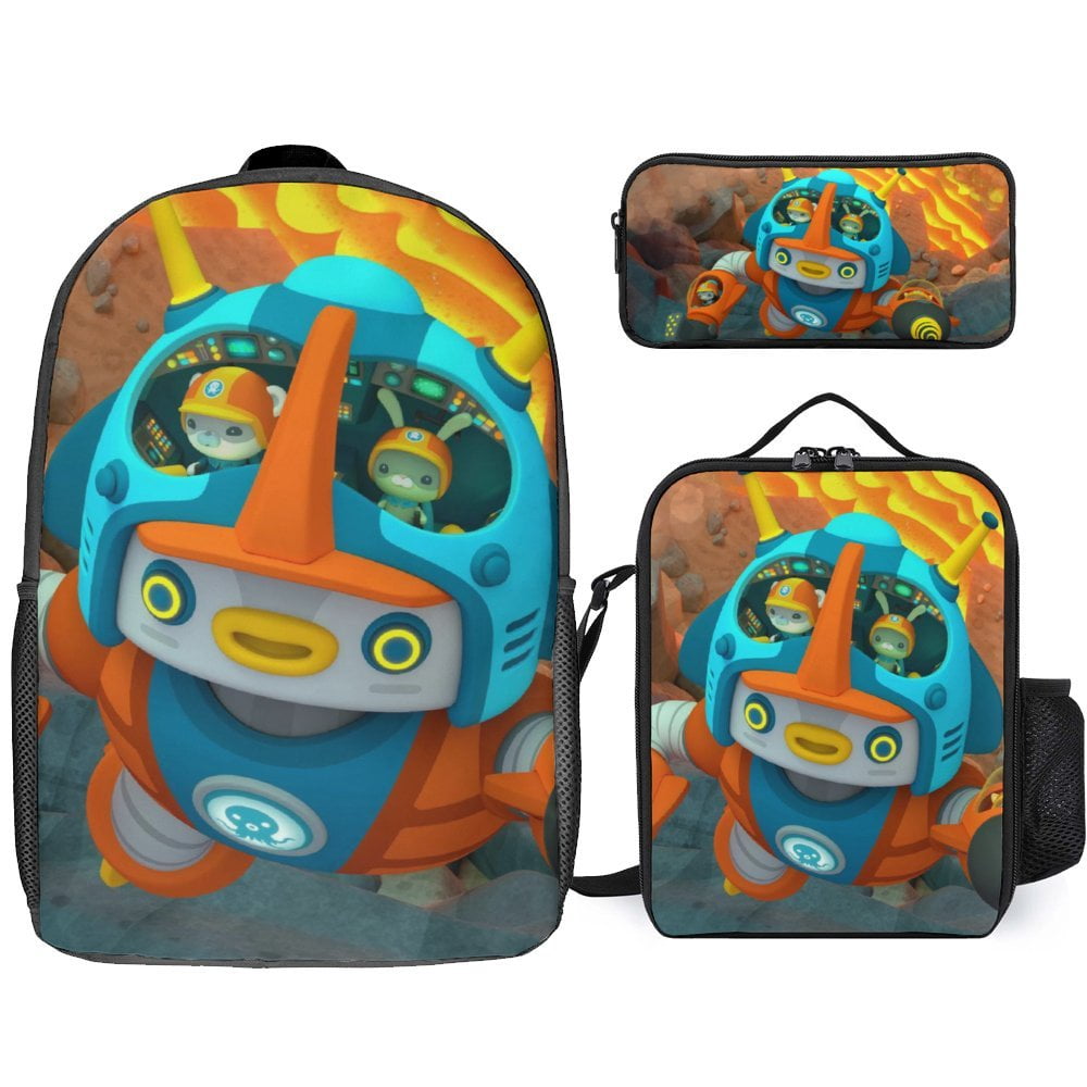 The Octonauts Backpack 3 Piece Set Travel Daypack Combination, Back to ...