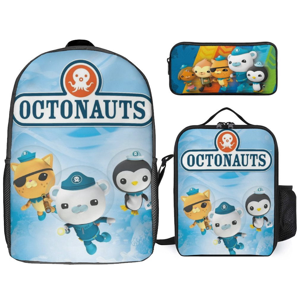 The Octonauts Backpack 3 Piece Set Travel Daypack Combination, Back to ...