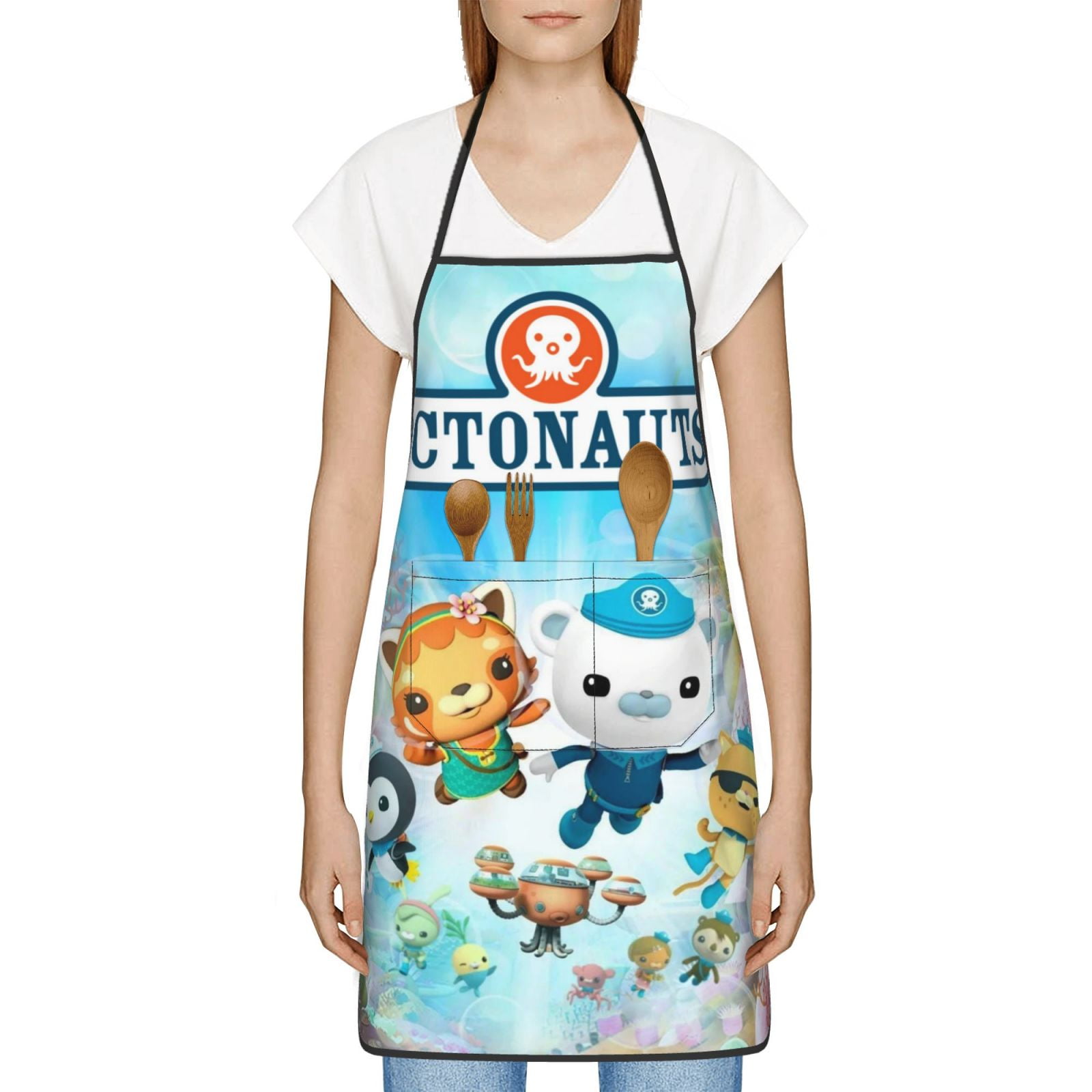 The Octonauts Bib Apron With Pockets, Cooking Kitchen Chef Apron For ...