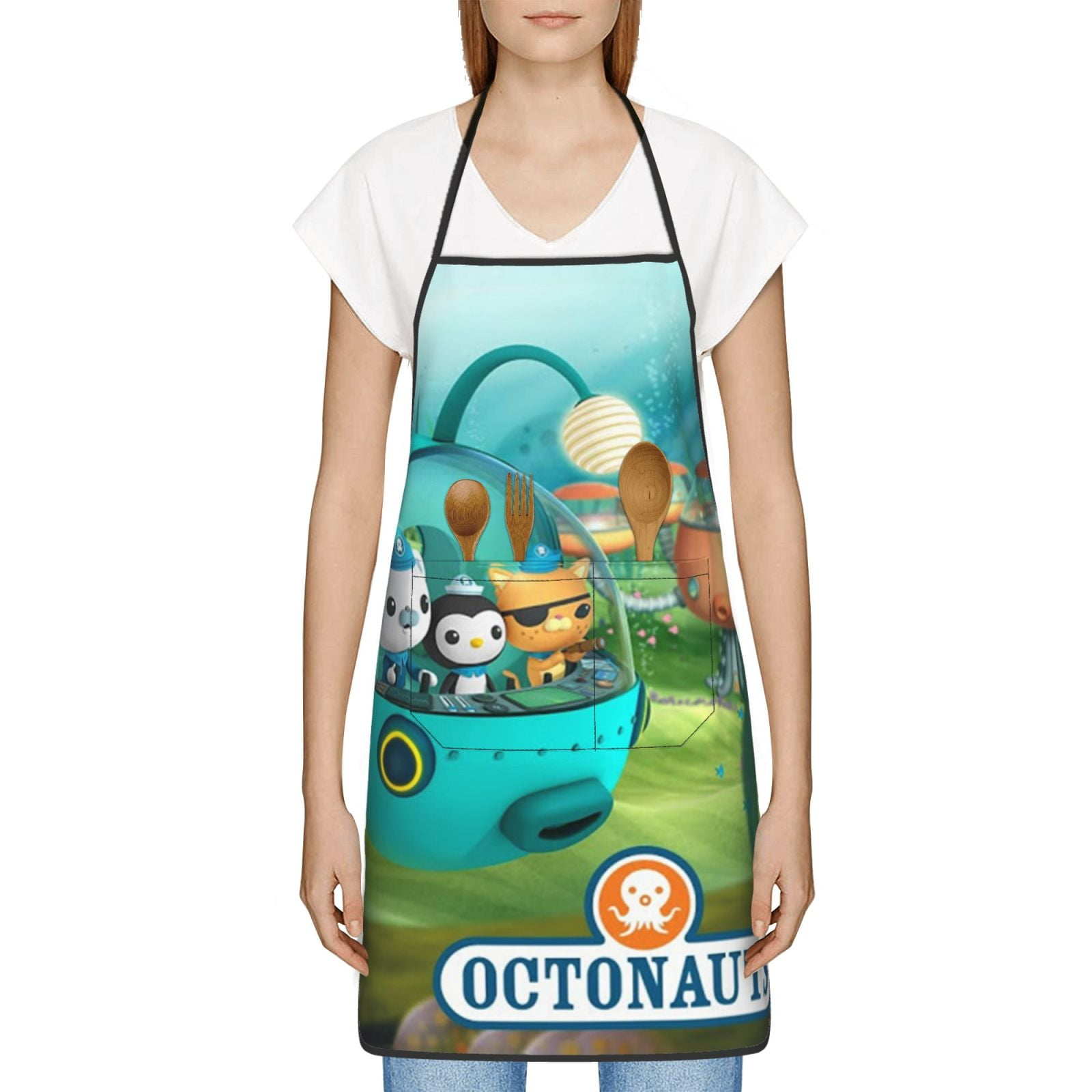 The Octonauts Bib Apron With Pockets, Cooking Kitchen Chef Apron For ...