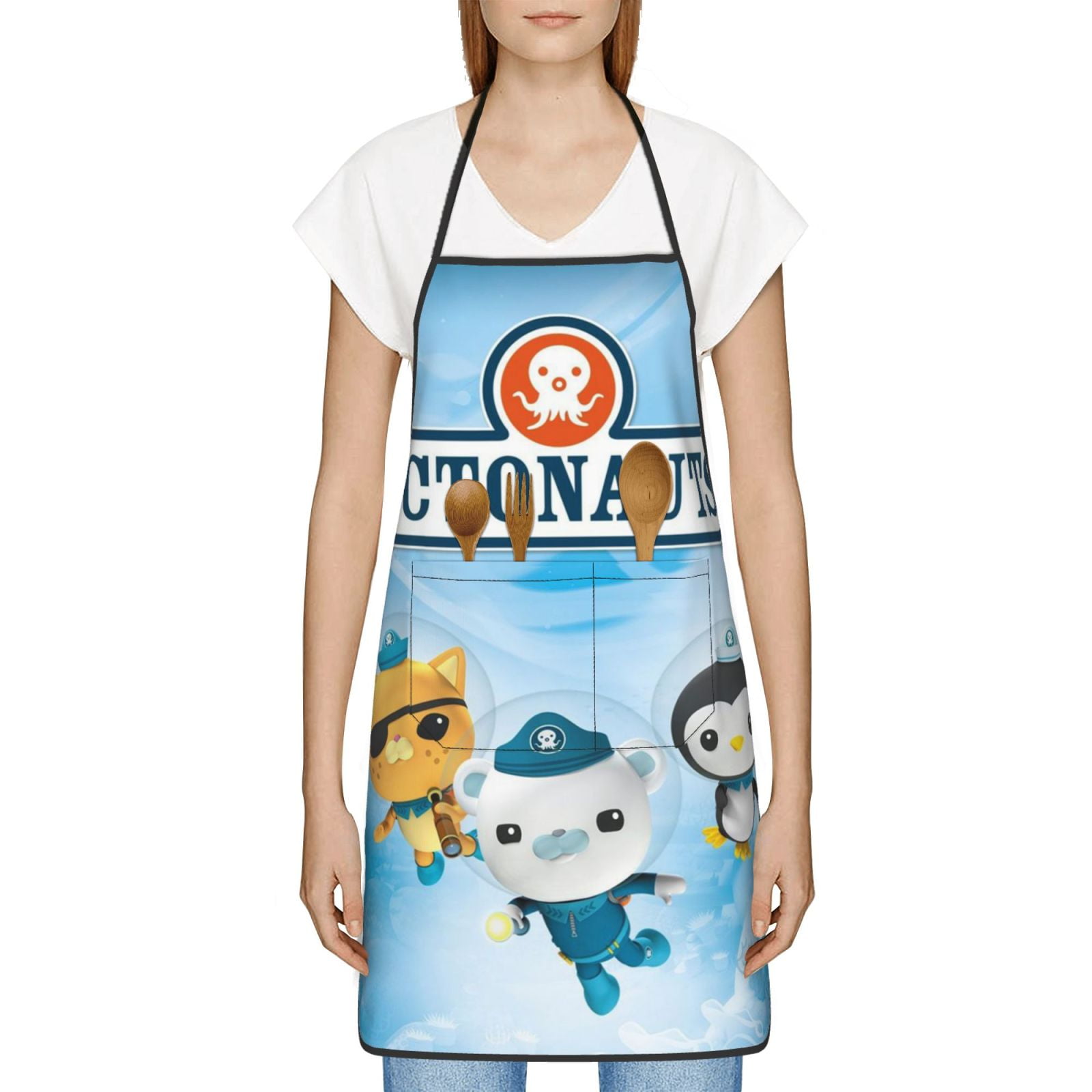 The Octonauts Bib Apron With Pockets, Cooking Kitchen Chef Apron For ...