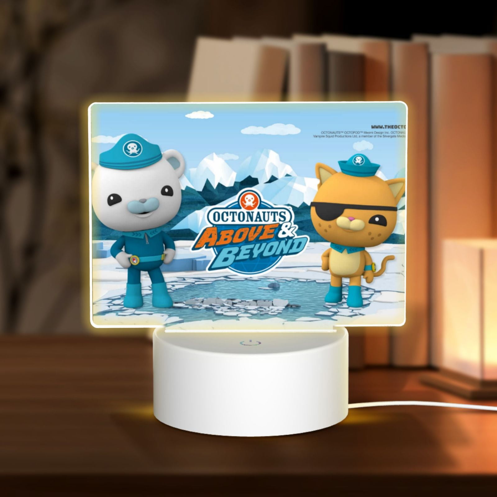 The Octonauts Captain Cat Rectangular Acrylic Night Light USB Cable ...