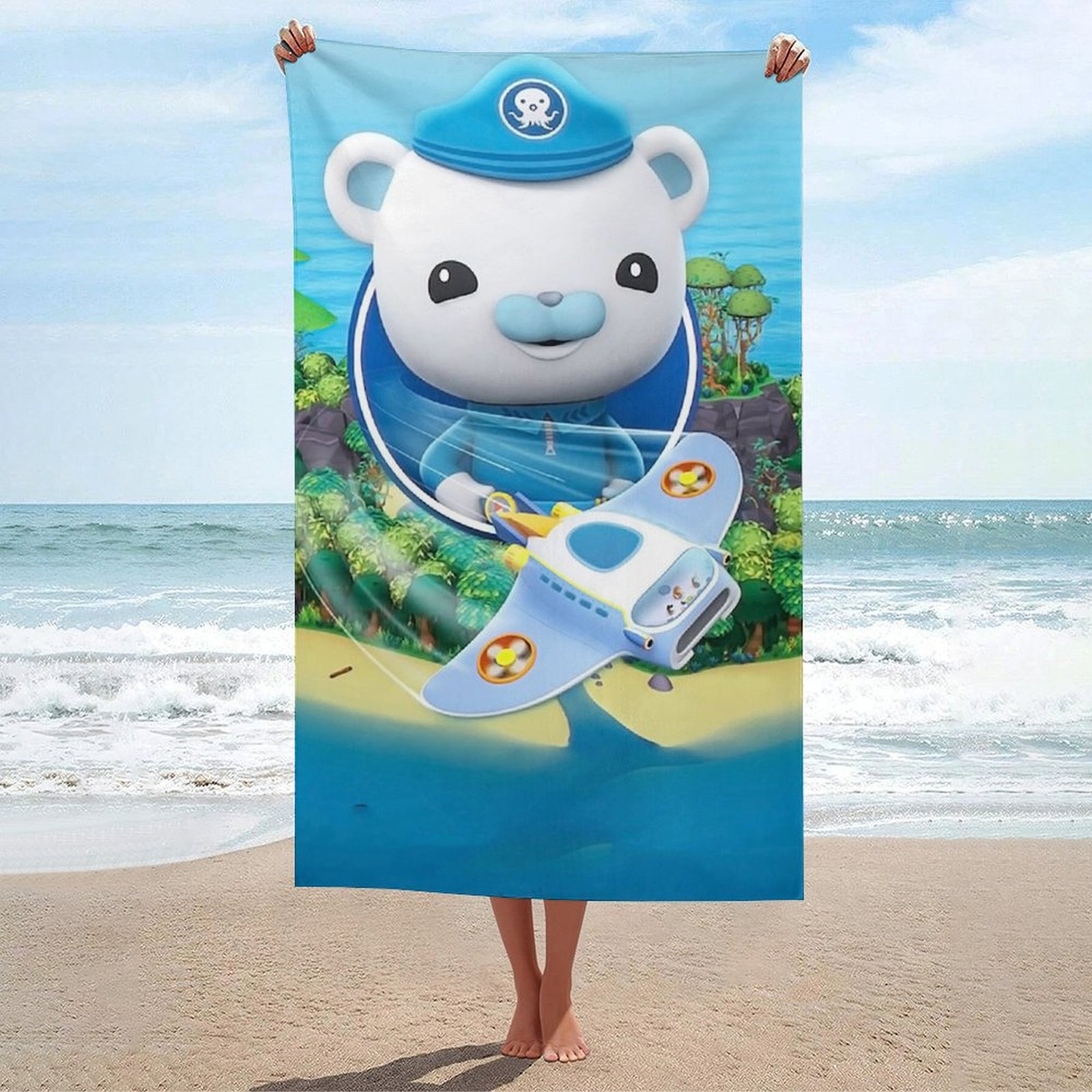 The Octonauts Captain Quick-Dry Beach Towel Microfiber Soft Absorbent ...