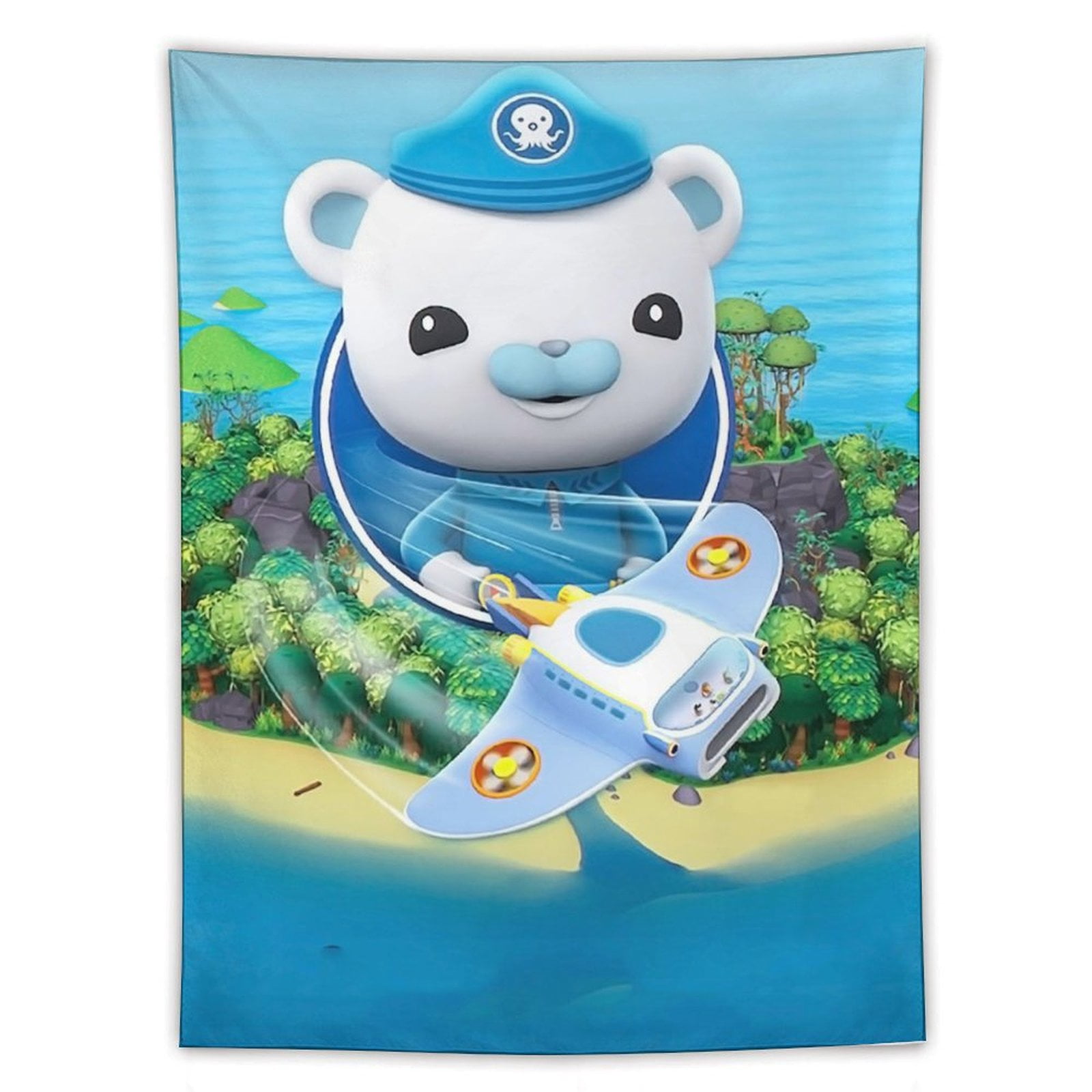 The Octonauts Captain Tapestry Luxury Wall Hanging Tapestries Decor ...