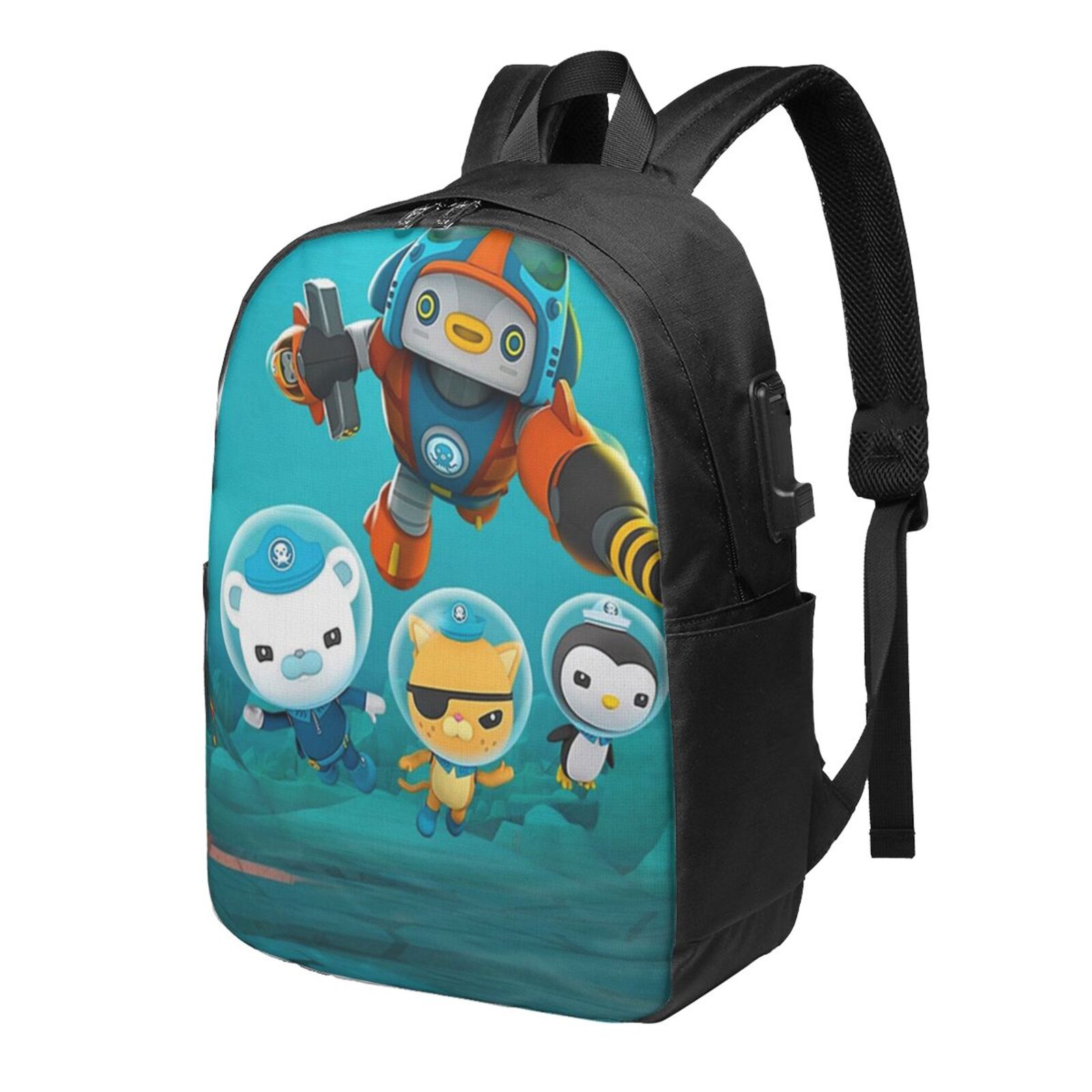 The Octonauts Cartoon Backpack Laptop Daypack School Bag Bookbag ...