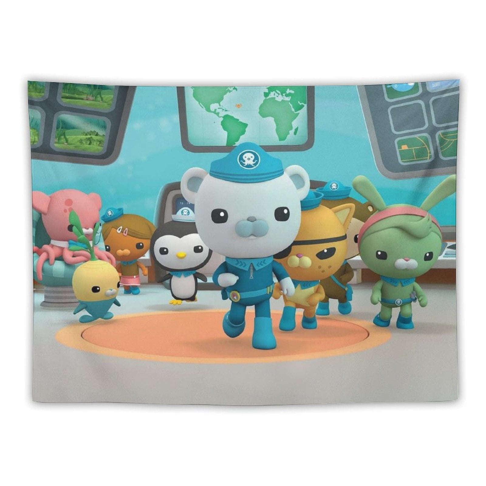 The Octonauts Cartoon Tapestry Luxury Wall Hanging Tapestries Decor ...