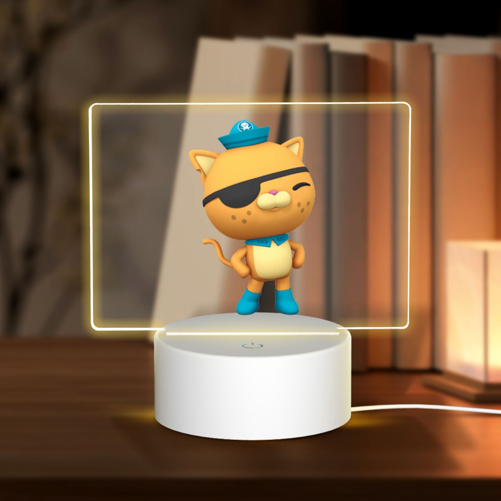 The Octonauts Cat Rectangular Acrylic Night Light USB Cable Lamp Light ...