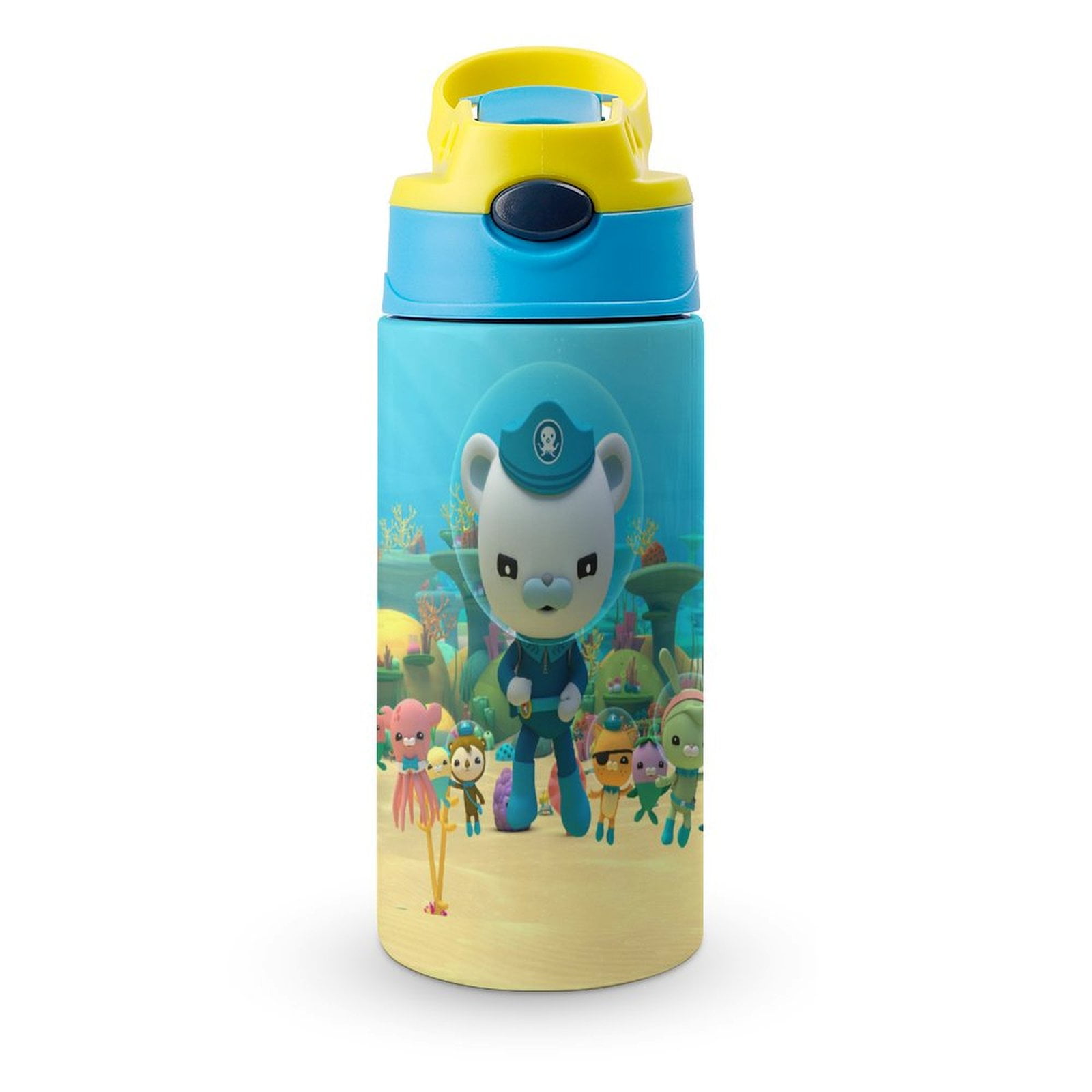 The Octonauts Characters Kid's Insulated Water Bottle With Straw Vacuum ...