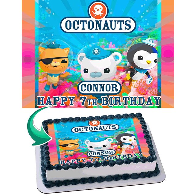 The Octonauts Edible Cake Image Topper Personalized Birthday Party 1/4 ...