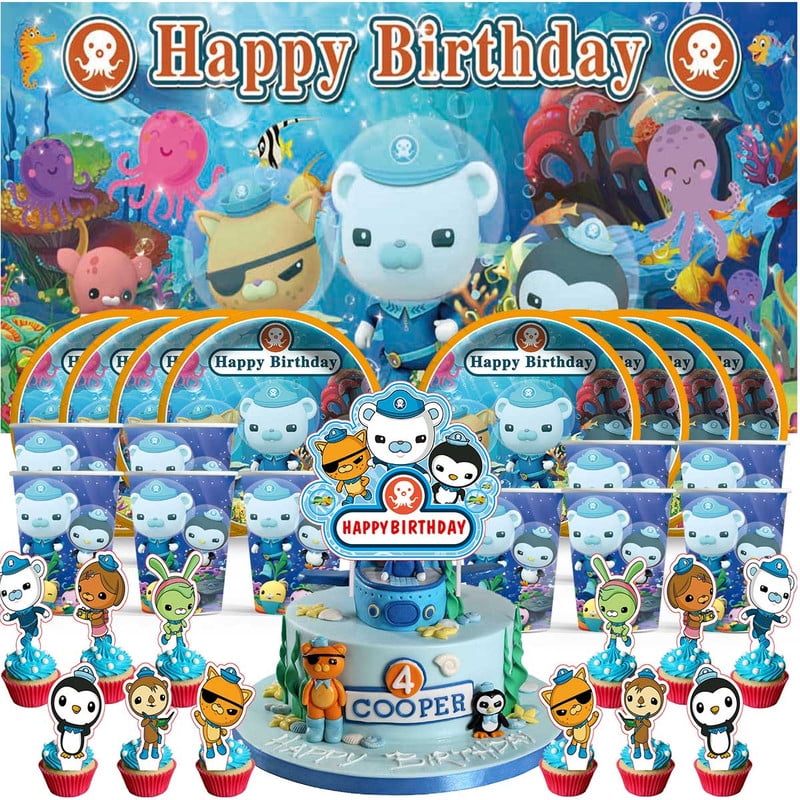The Octonauts Free Birthday Cups Party Supplies Decor Backdrop Plates ...