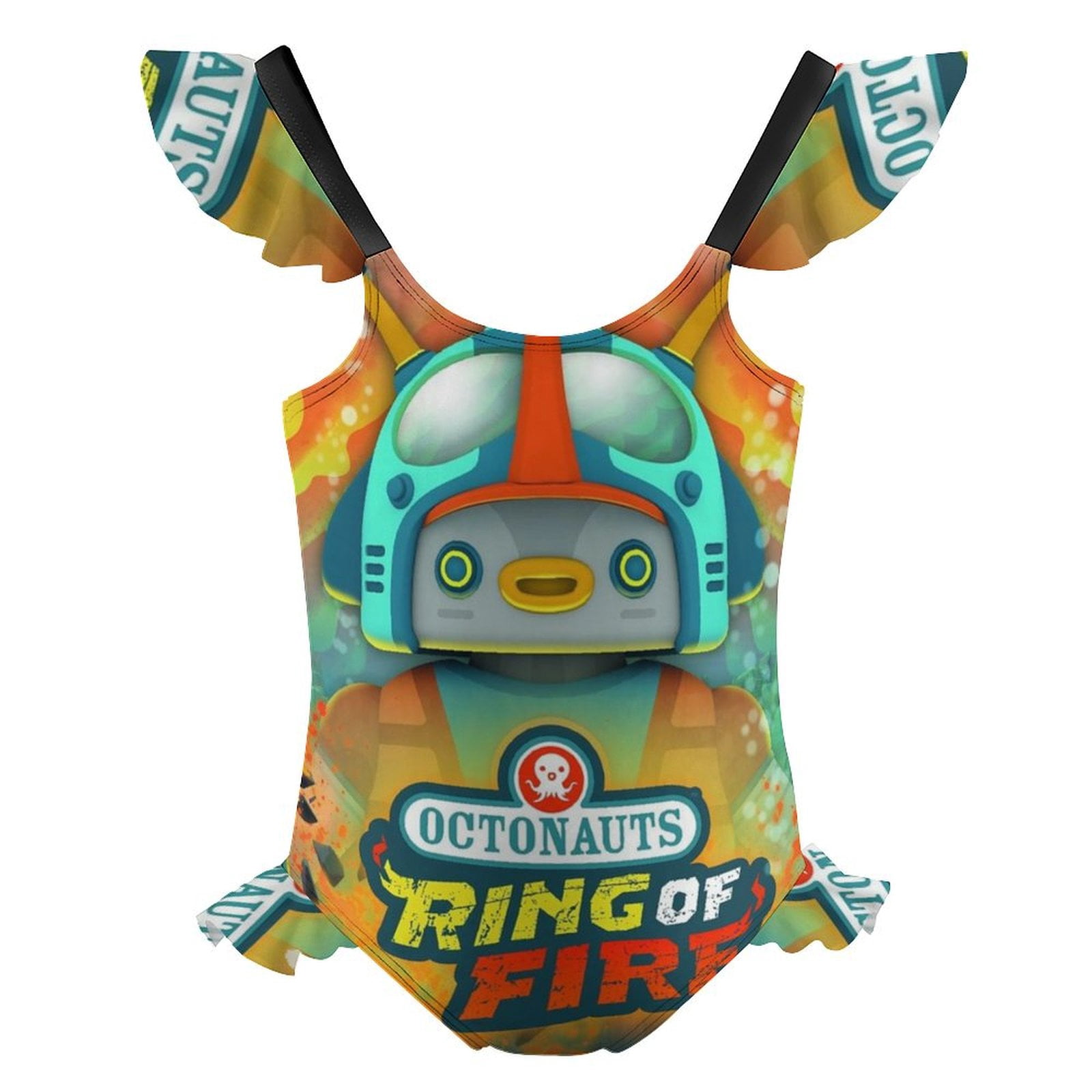 The Octonauts Girls Swimsuit Ruffle One-piece Beachwear Kids Cute ...