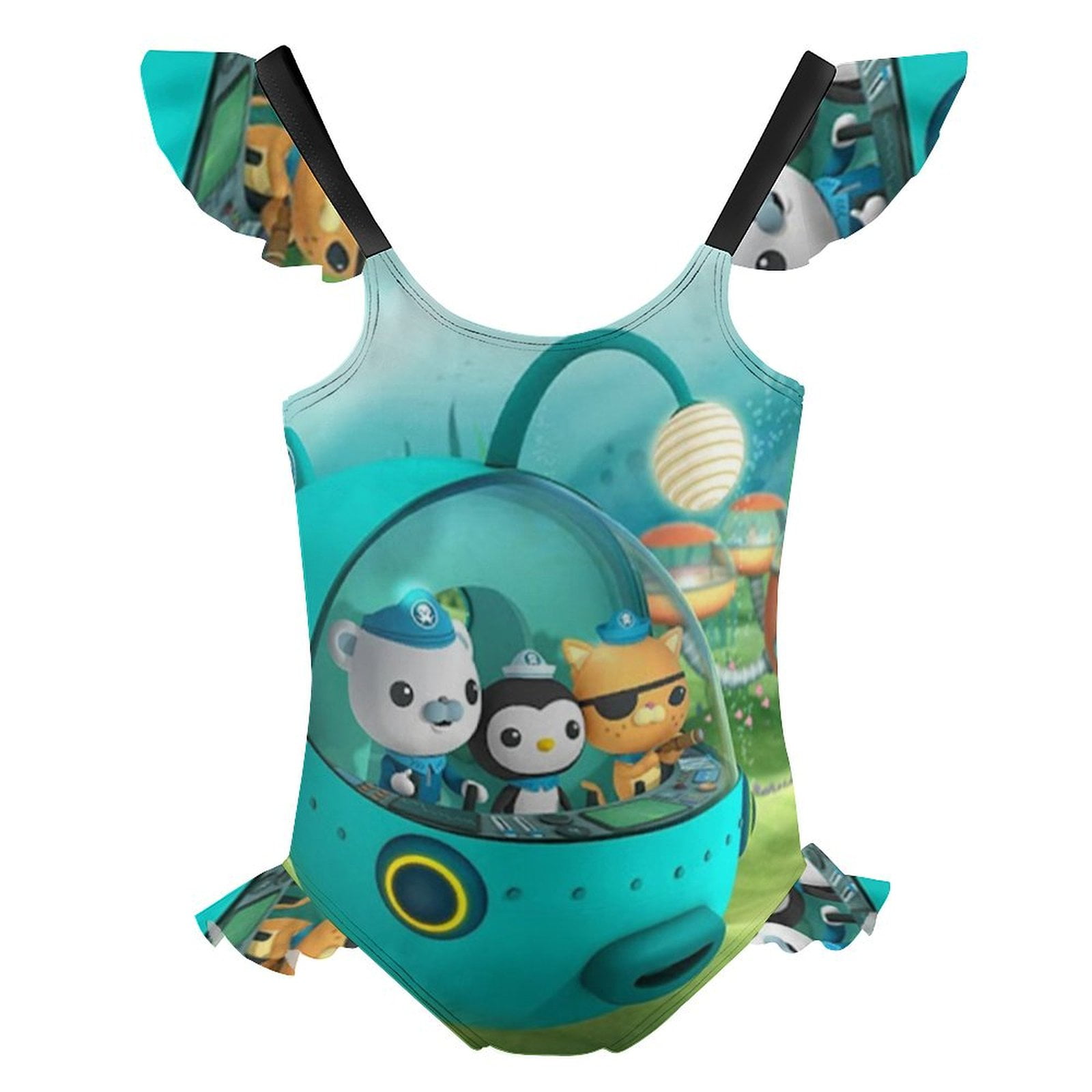 The Octonauts Girls Swimsuit Ruffle One-piece Beachwear Kids Cute ...