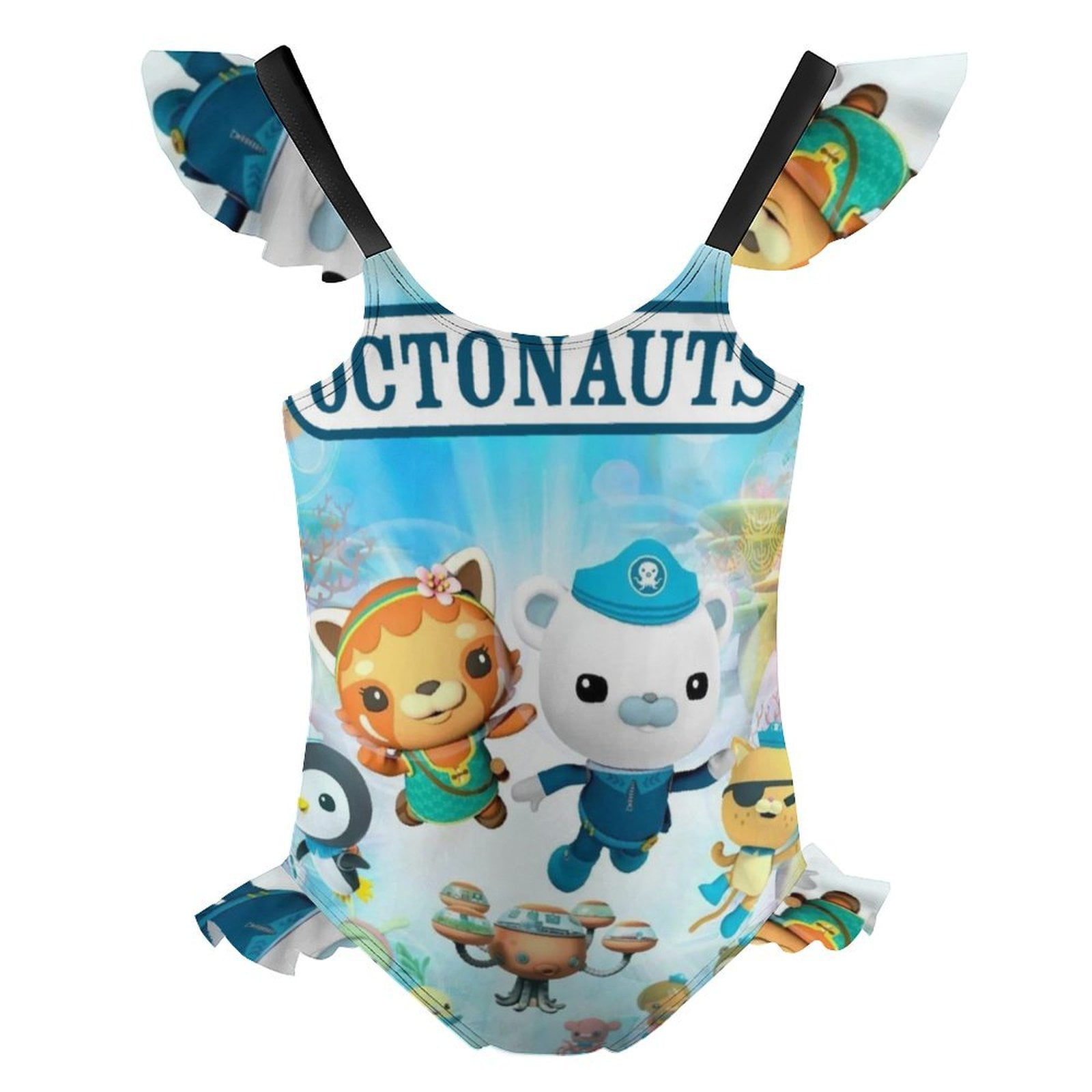 The Octonauts Girls Swimsuit Ruffle One-piece Beachwear Kids Cute ...