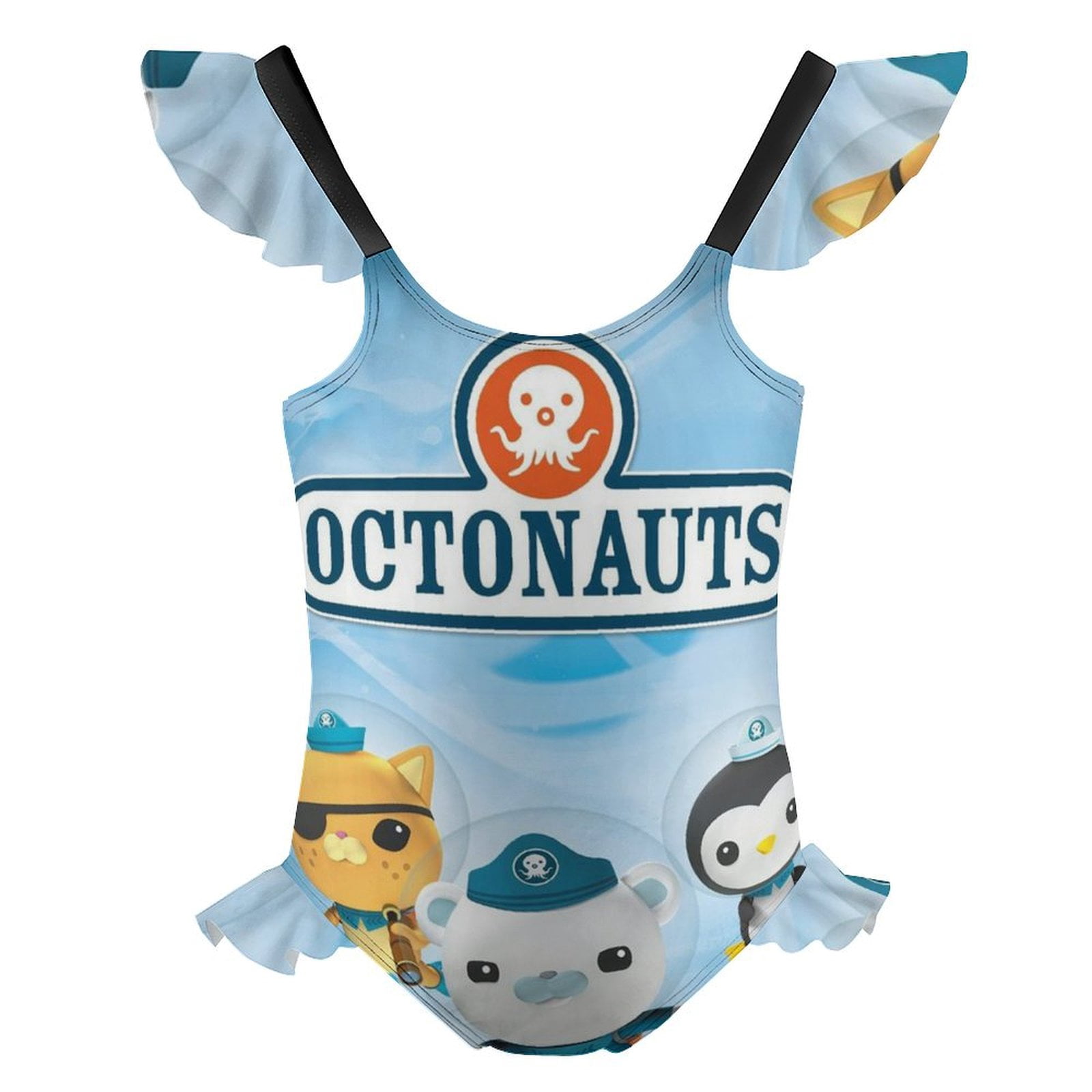 The Octonauts Girls Swimsuit Ruffle One-piece Beachwear Kids Cute ...