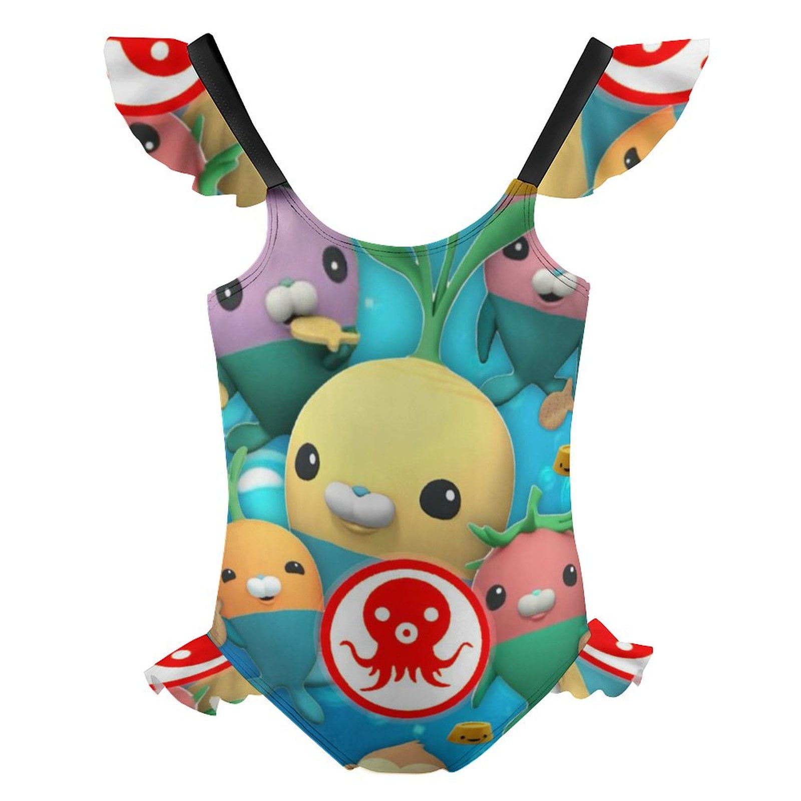 The Octonauts Girls Swimsuit Ruffle One-piece Beachwear Kids Cute ...