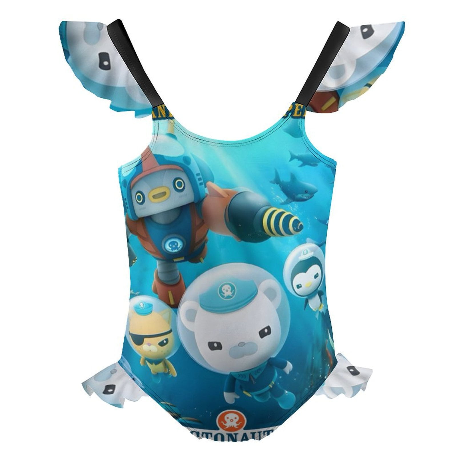 The Octonauts Girls Swimsuit Ruffle One-piece Beachwear Kids Cute ...