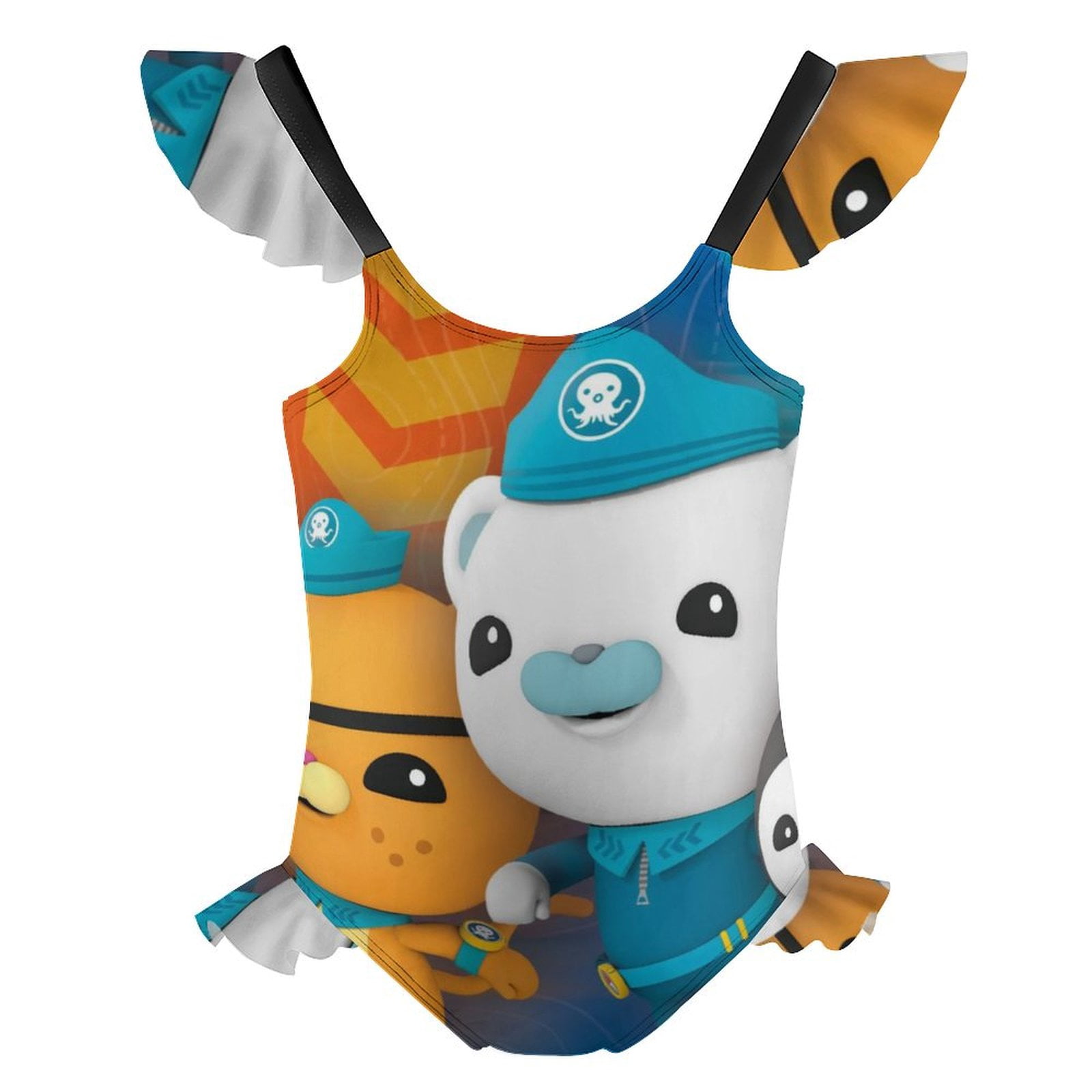 The Octonauts Girls Swimsuit Ruffle One-piece Beachwear Kids Cute ...