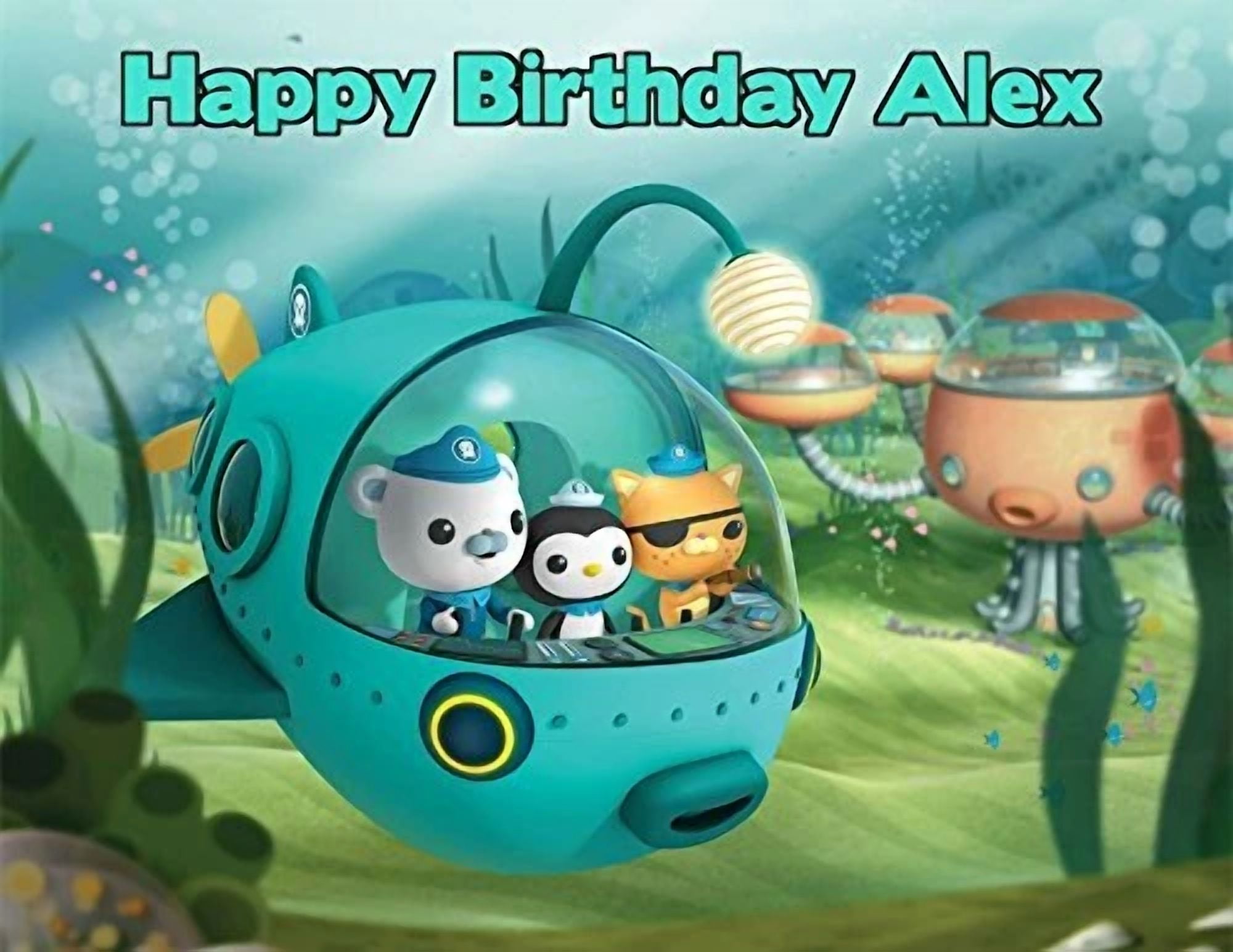 The Octonauts Image Photo Cake Topper Sheet Personalized Birthday Party ...