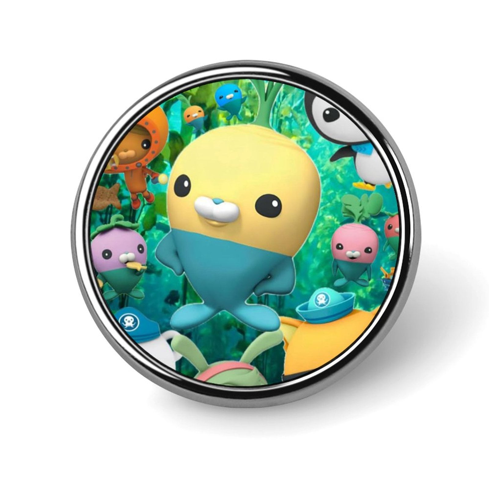 The Octonauts Round Badge Printed Decorative Button Badge Circle Brooch ...