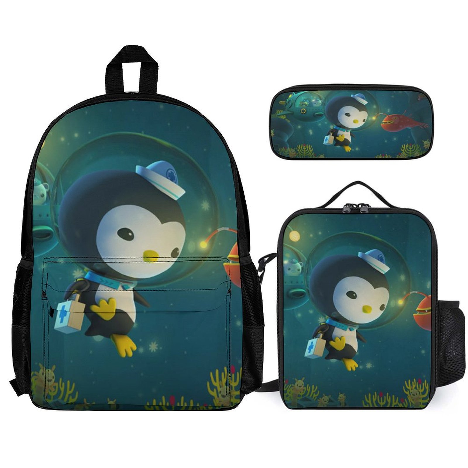 The Octonauts Schoolbag 3-Pieces Set With Pencil Case Lunch Bag ...