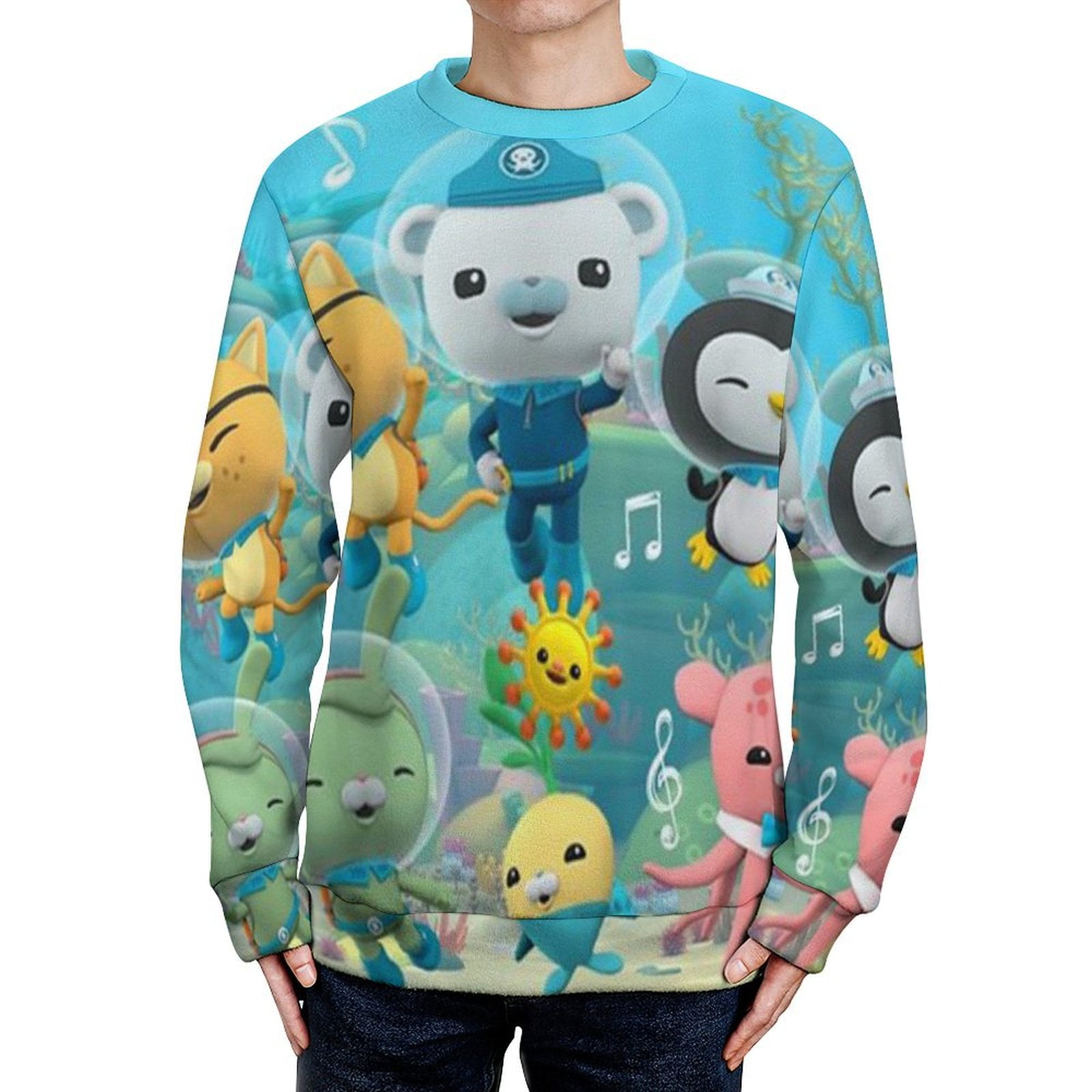 The Octonauts Unisex Sweater Long Sleeve Round Neck Pullover Jumper ...