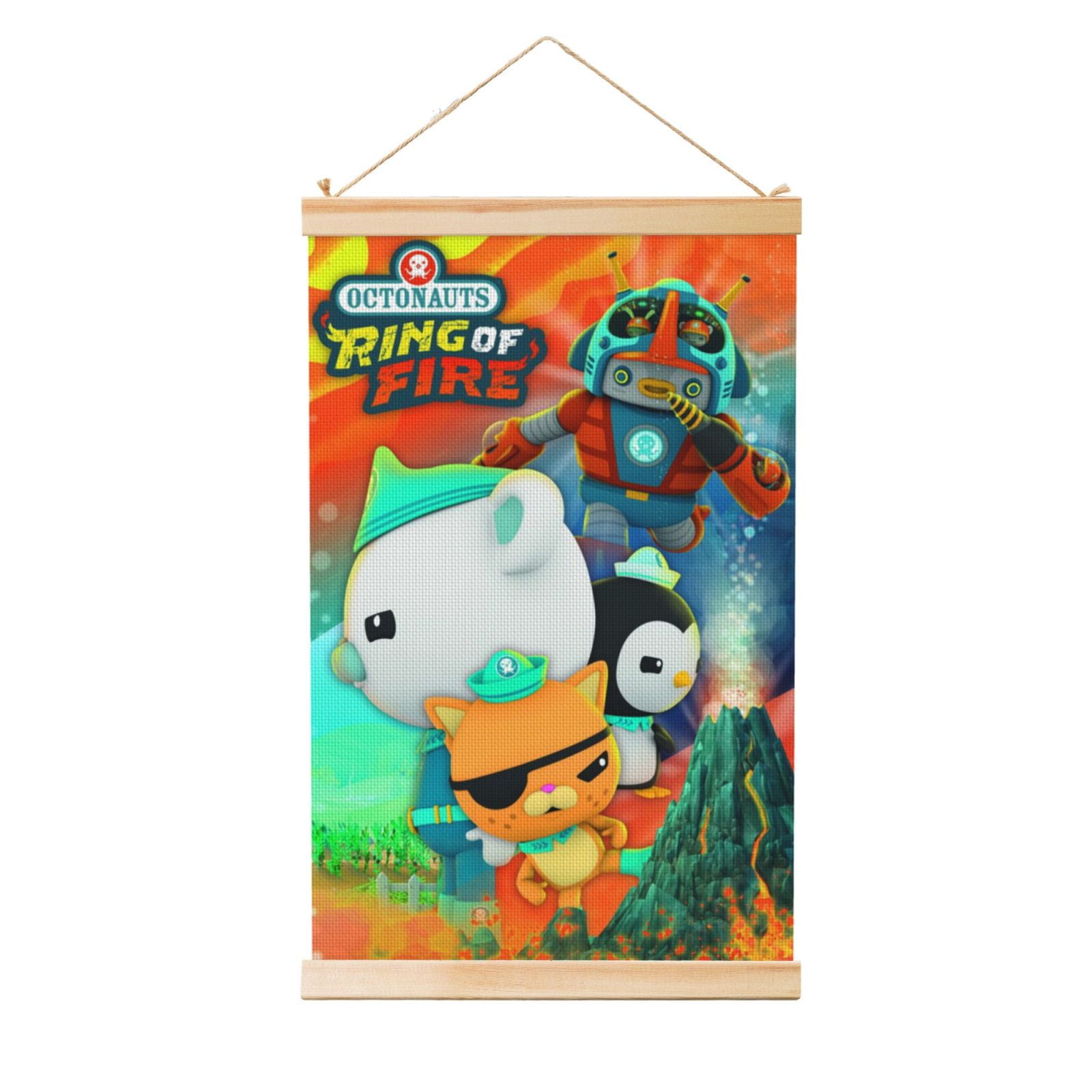 The Octonauts Wooden Shaft Hanging Poster Home Decor Poster Wall Art ...
