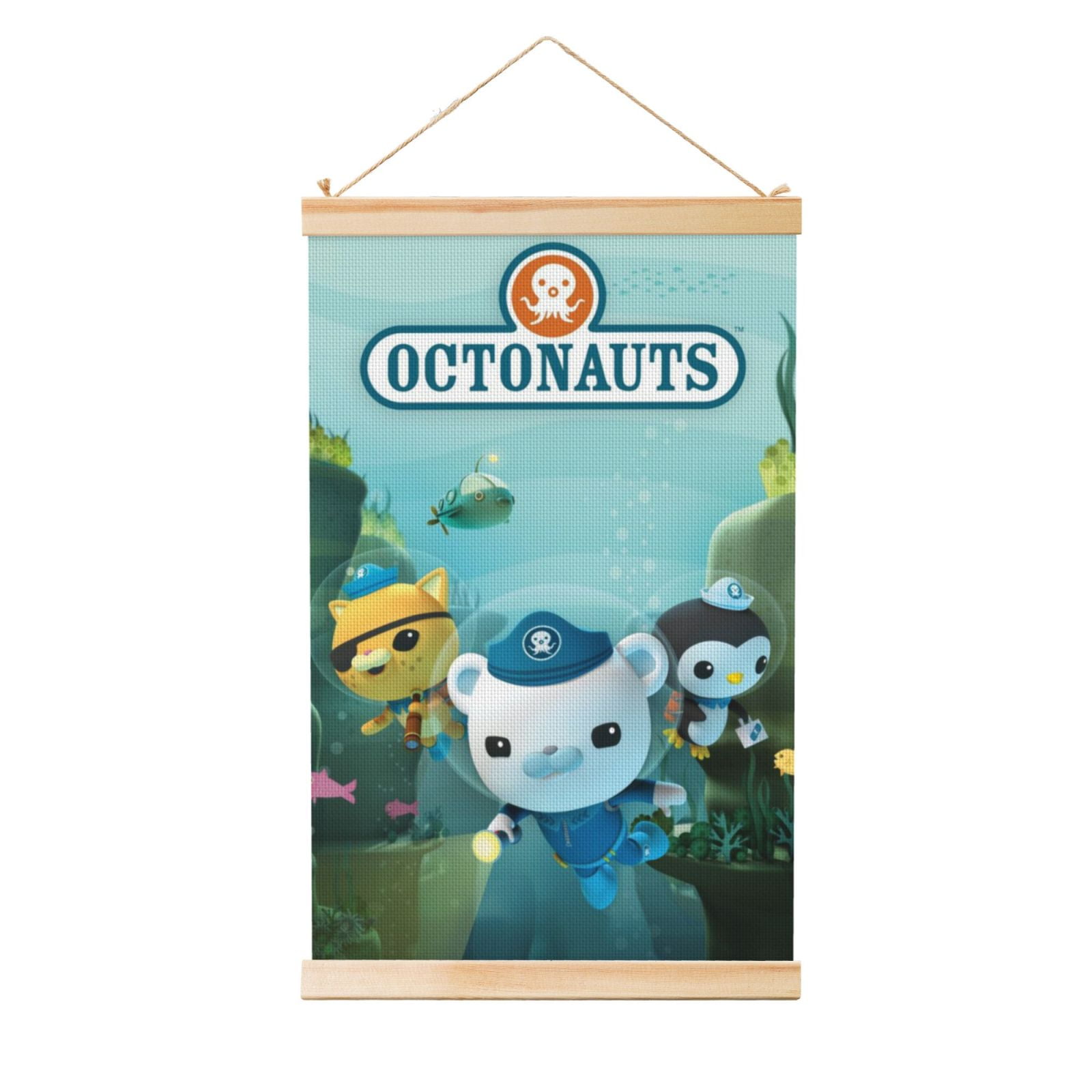 The Octonauts Wooden Shaft Hanging Poster Home Decor Poster Wall Art ...