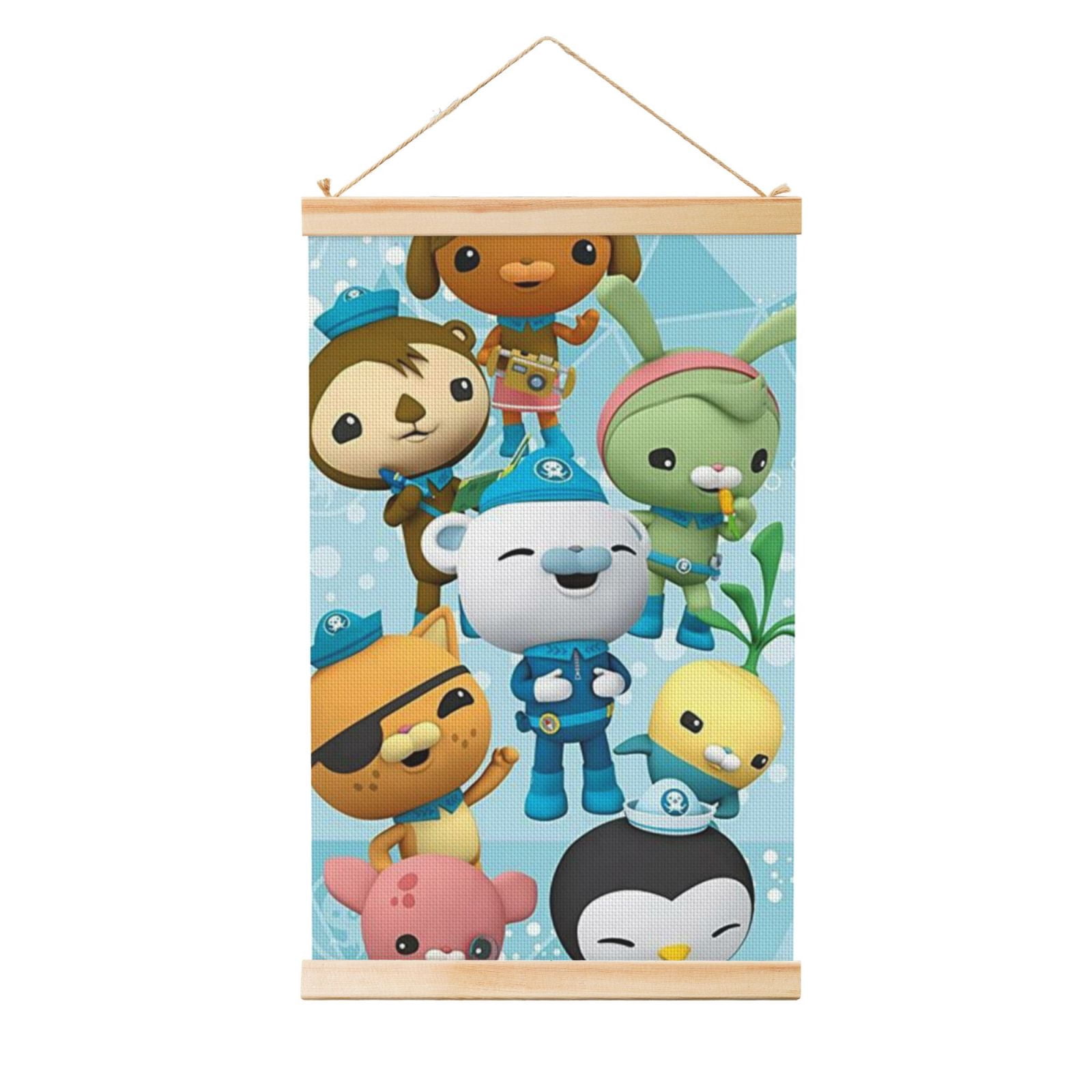 The Octonauts Wooden Shaft Hanging Poster Home Decor Poster Wall Art ...