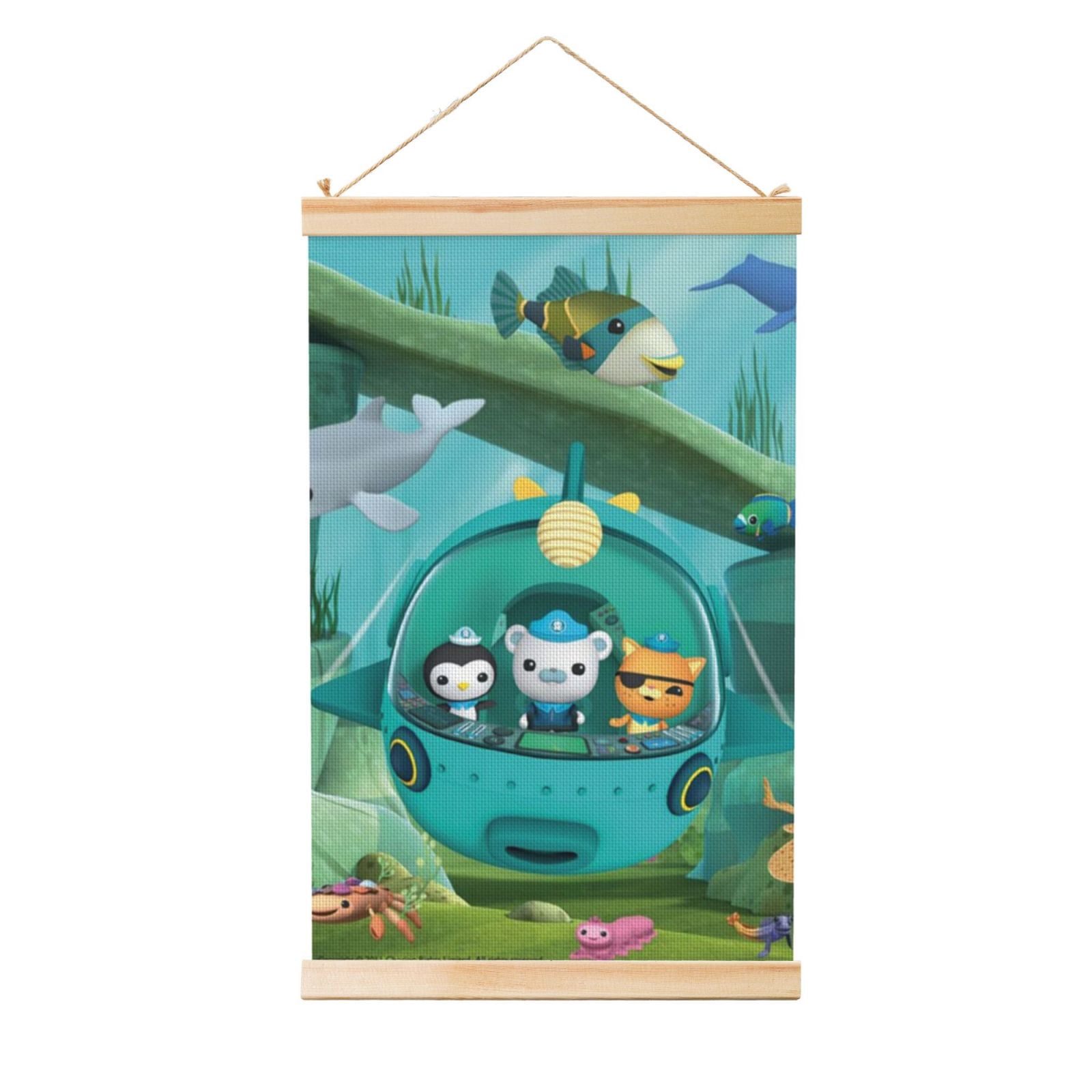 The Octonauts Wooden Shaft Hanging Poster Home Decor Poster Wall Art ...