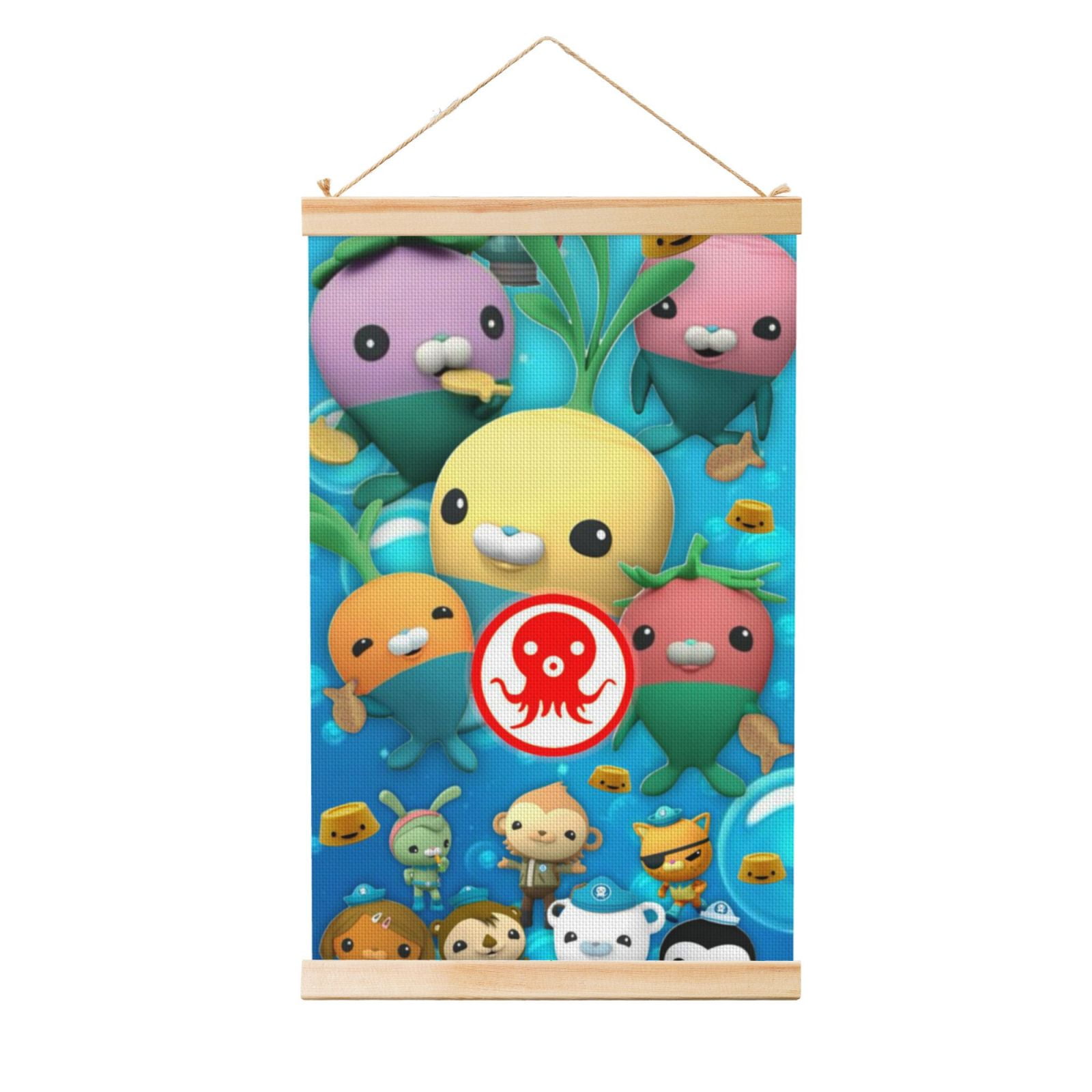 The Octonauts Wooden Shaft Hanging Poster Home Decor Poster Wall Art ...