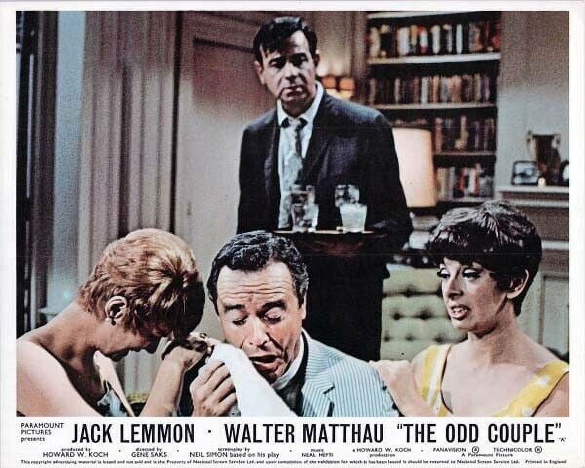 The Odd Couple 1968 Jack Lemmon cries with Pidgeon sisters Walter ...