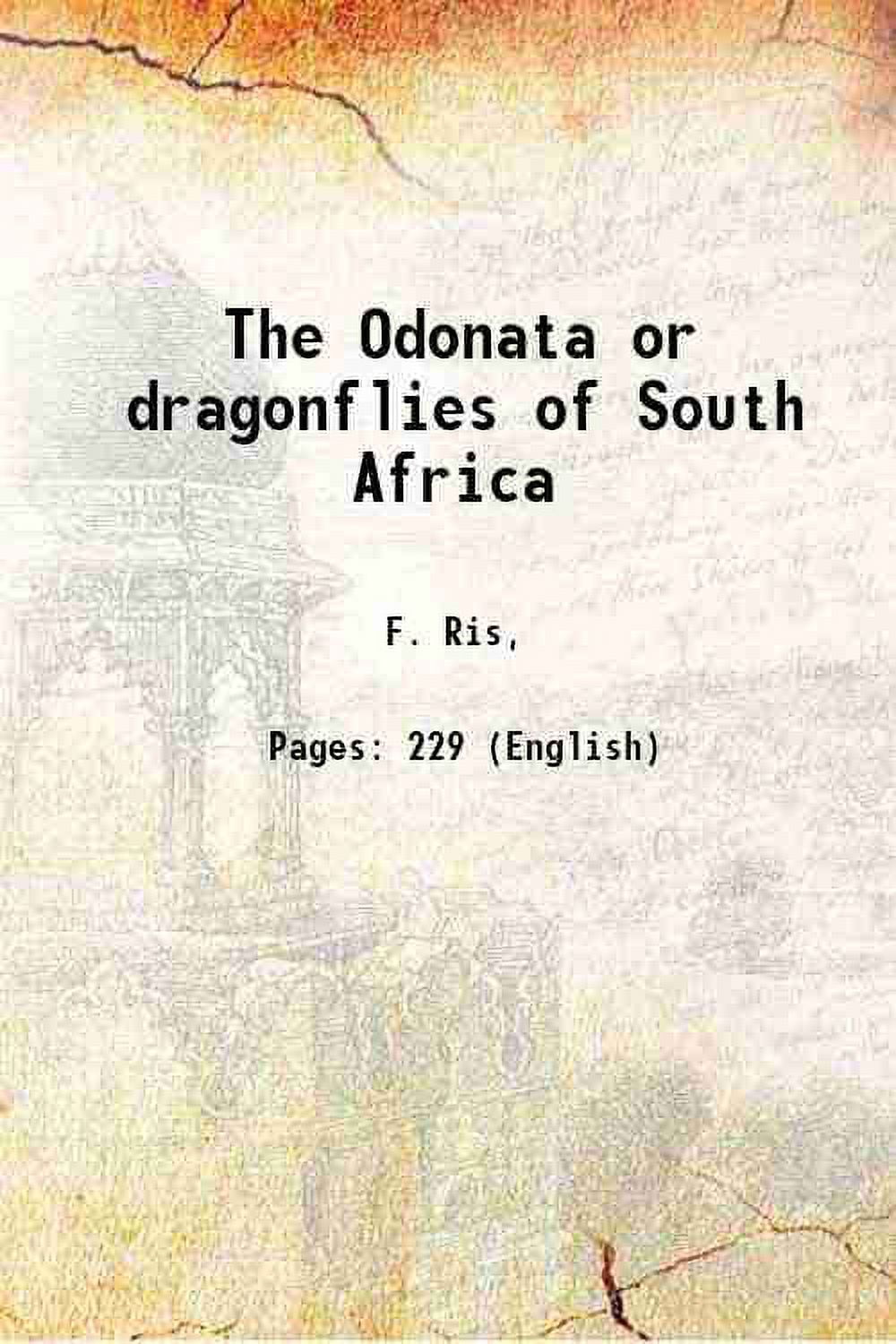 The Odonata or dragonflies of South Africa 1921 - Walmart.com