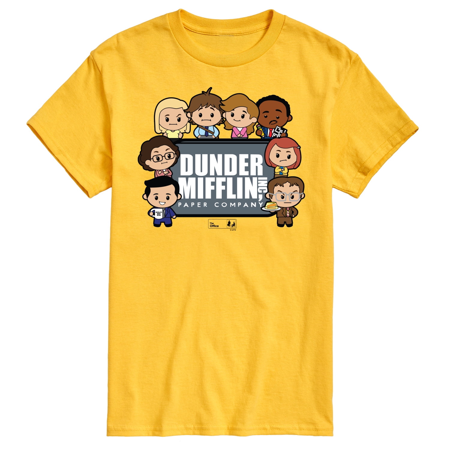 The Office - Dunder Mifflin Cute Characters - Men's Short Sleeve ...