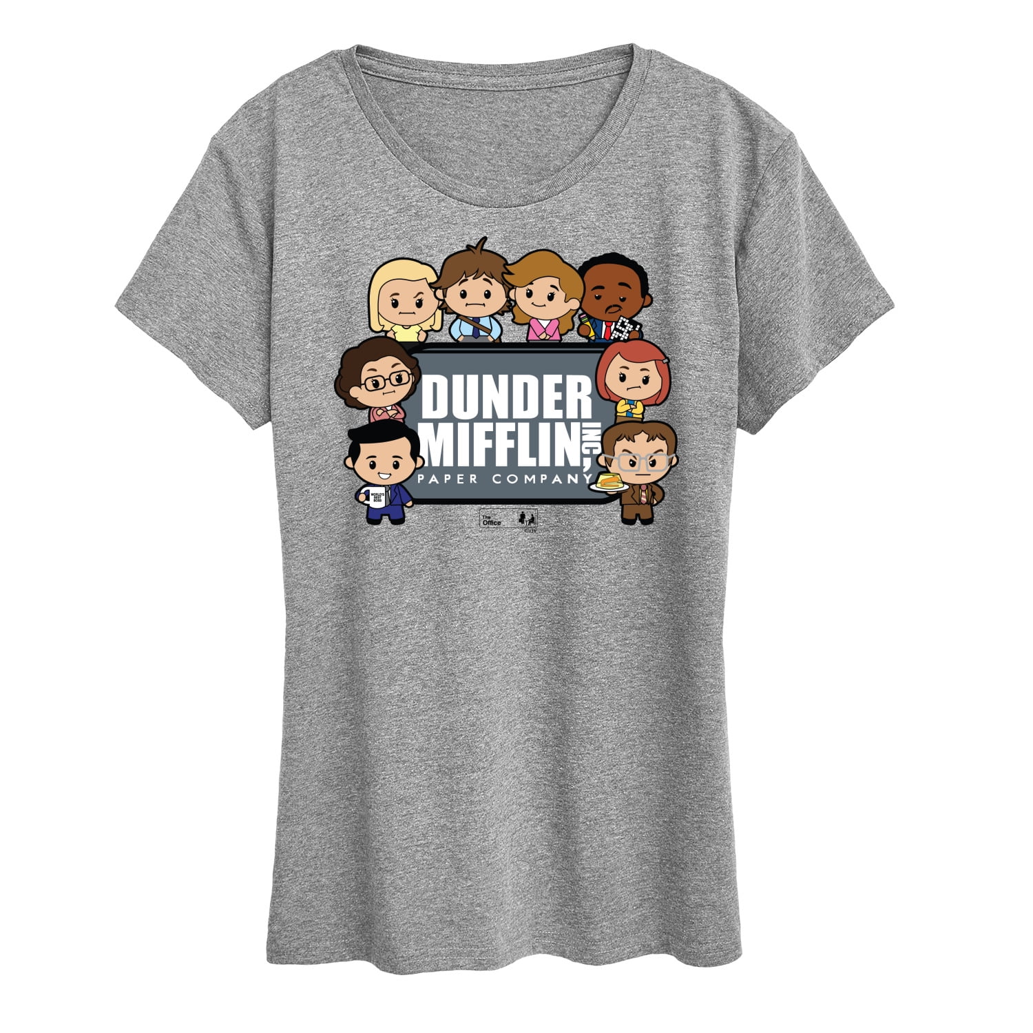 The Office - Dunder Mifflin Cute Characters - Women's Short Sleeve ...