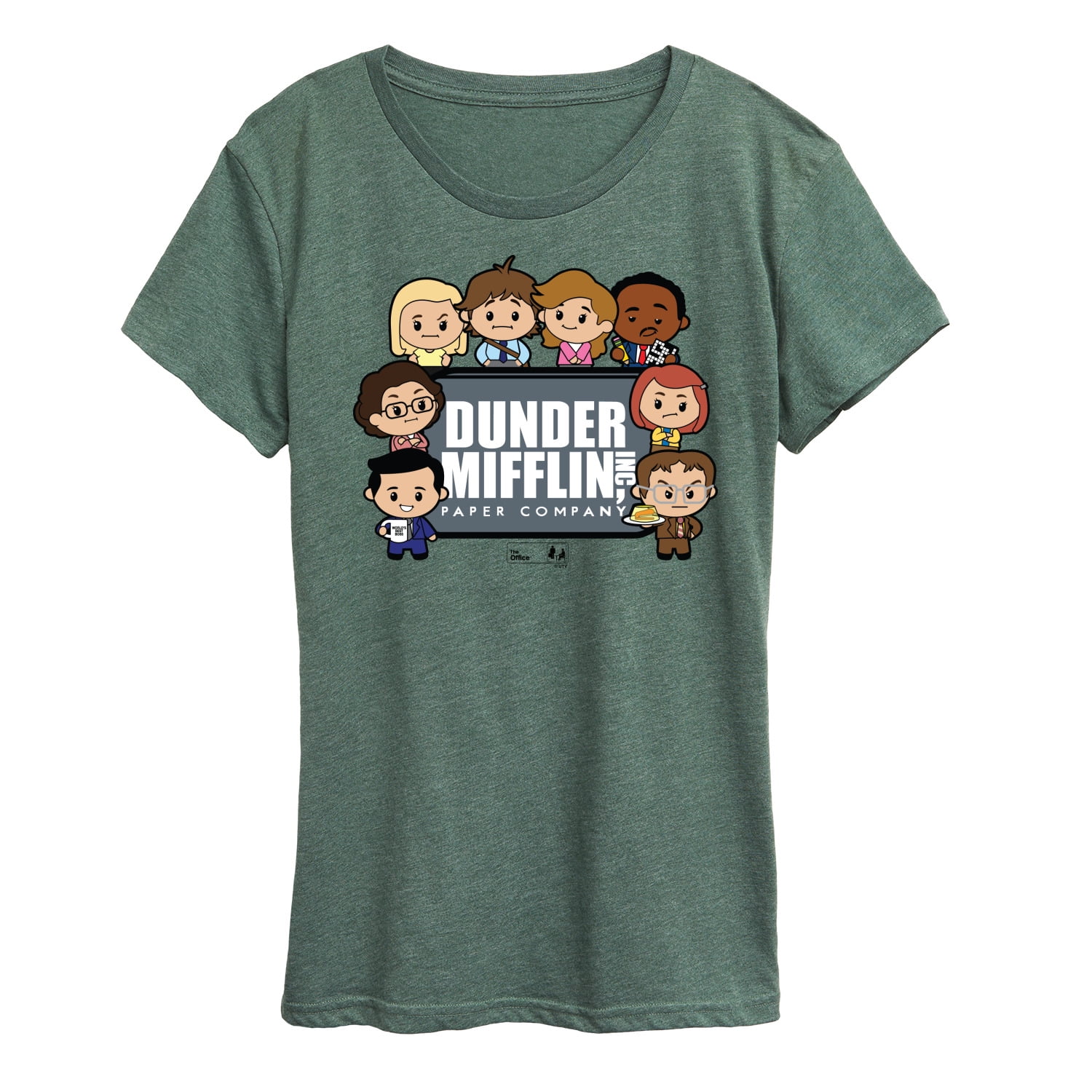 The Office - Dunder Mifflin Cute Characters - Women's Short Sleeve ...