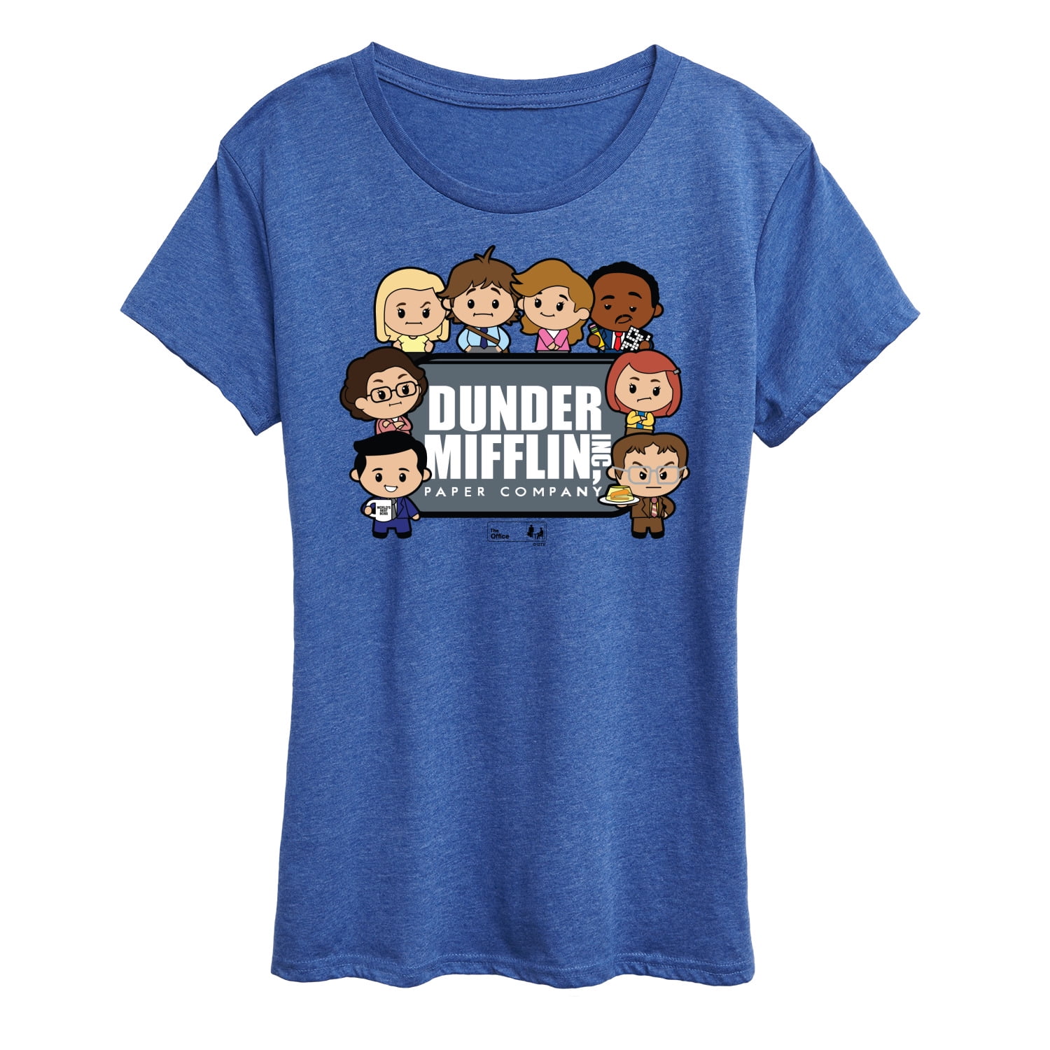The Office - Dunder Mifflin Cute Characters - Women's Short Sleeve ...