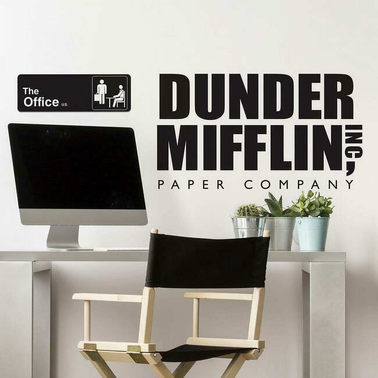 The Office Dunder Mifflin Peel and Stick Giant Wall Decal - Walmart.com