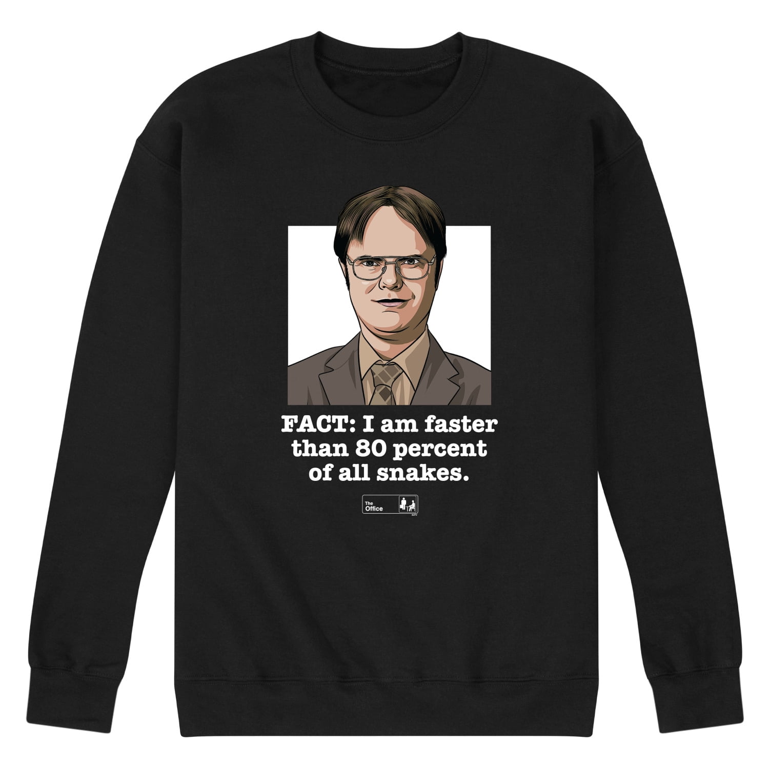 The Office - Dwight Fact Faster Than 80 Percent All Snakes - Men's Crew ...