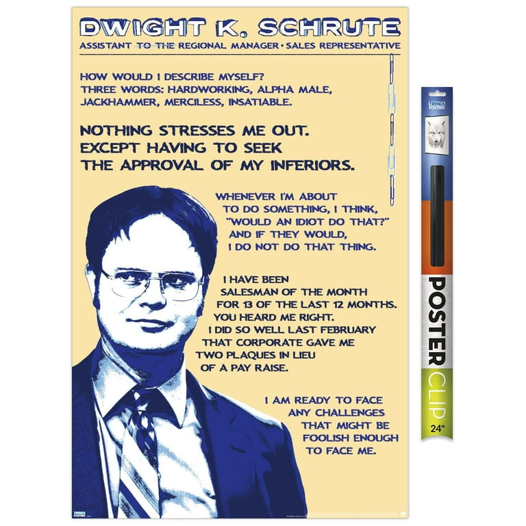 Dwight Schrute Poster The Office Dwight Schrute Poster Dwight Poster