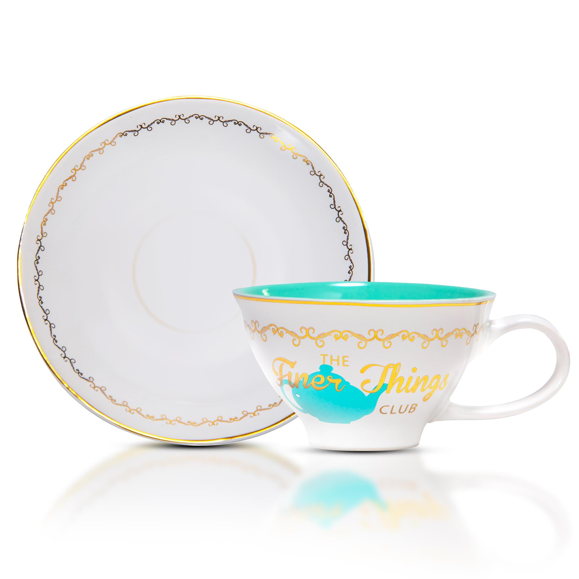 The Office Finer Things Club Ceramic Teacup and Saucer Set - Walmart.com