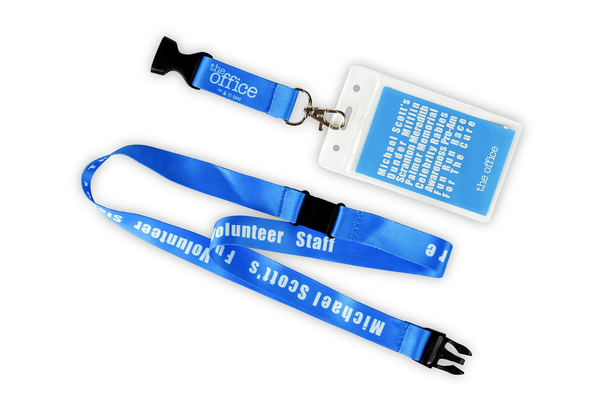 The Office Fun Run Race For The Cure Lanyard & ID Badge | Raise Rabies ...