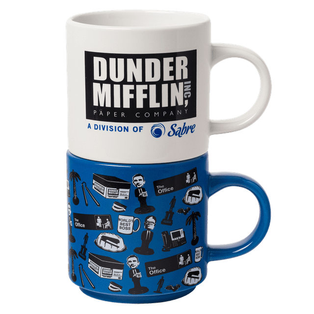 The Office Icons and Logo Ceramic Mug Stack, 2 Pack, 13 oz - Walmart.com